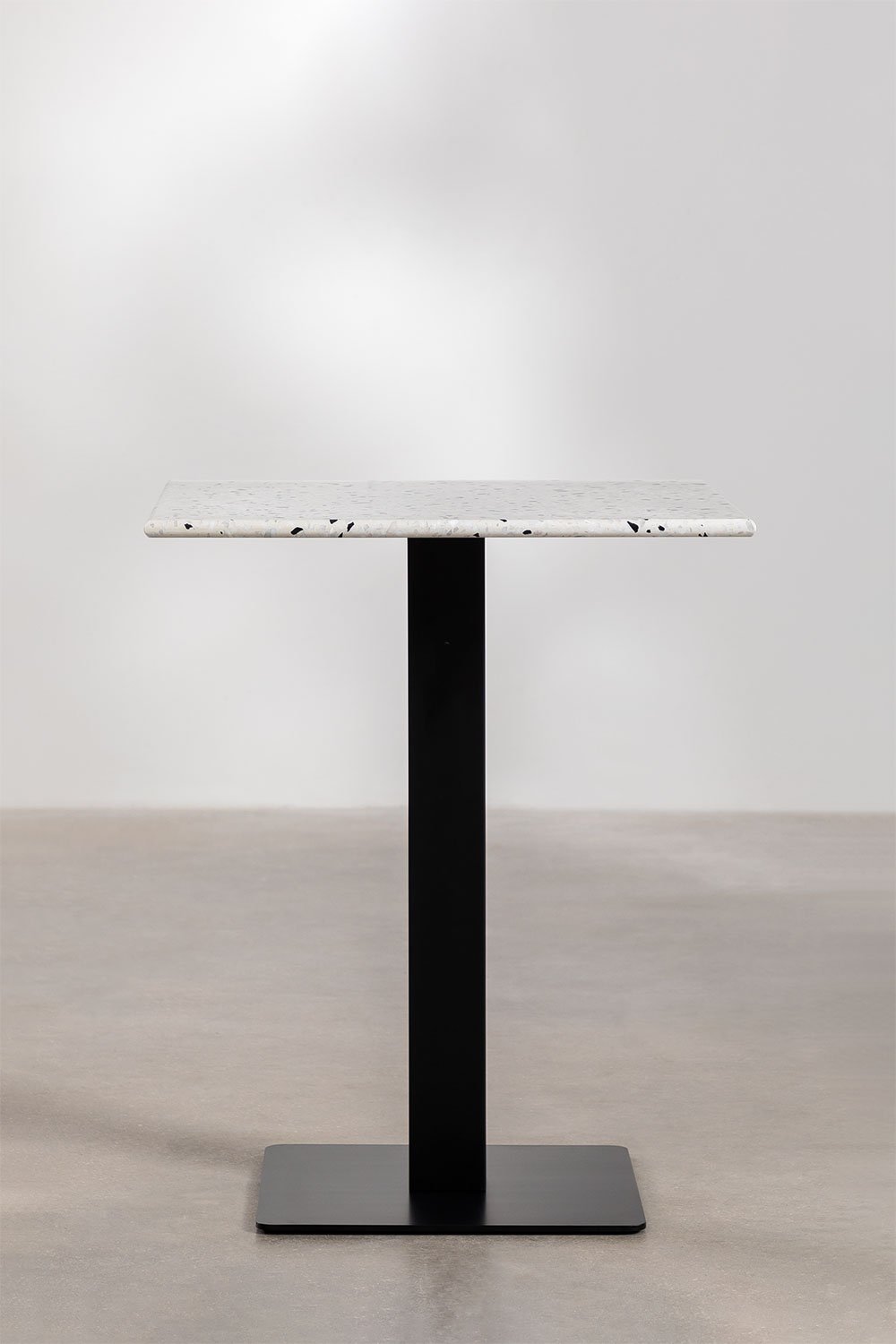 Square Terrazzo Bar Table Praline (60x60 cm) - SKLUM