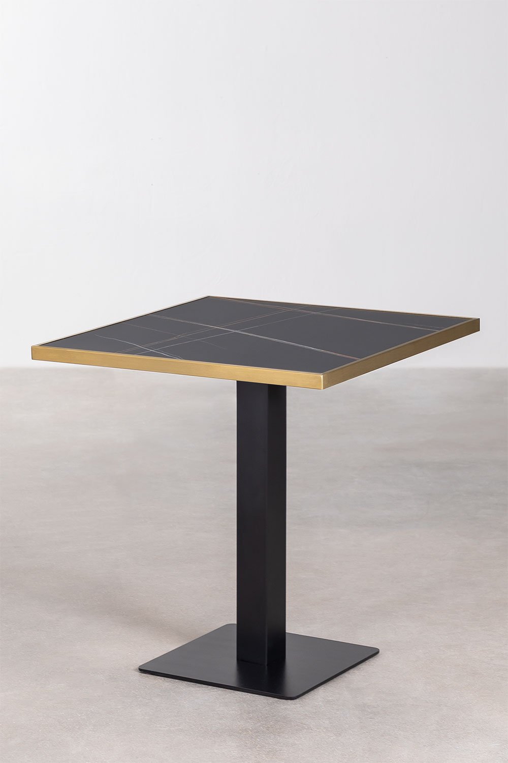 Square Stoneware Bar Table Galliano (70x70 cm) - SKLUM