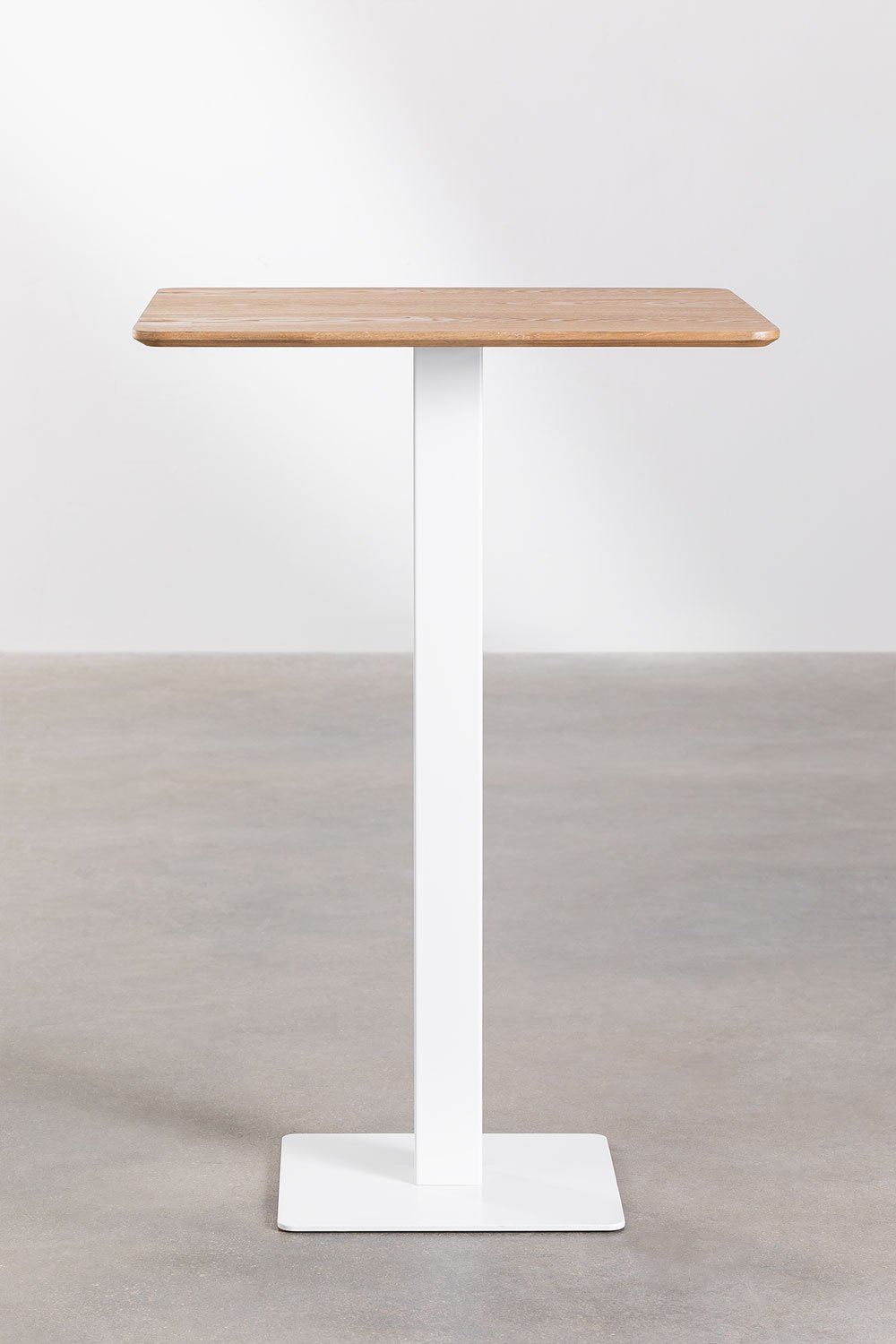 Square Ash Wood High Bar Table ESPRESSO - SKLUM