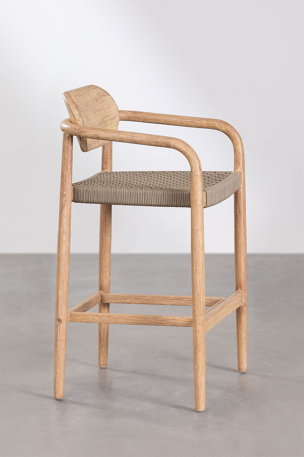 High stool 65 cm in Naele wood - SKLUM