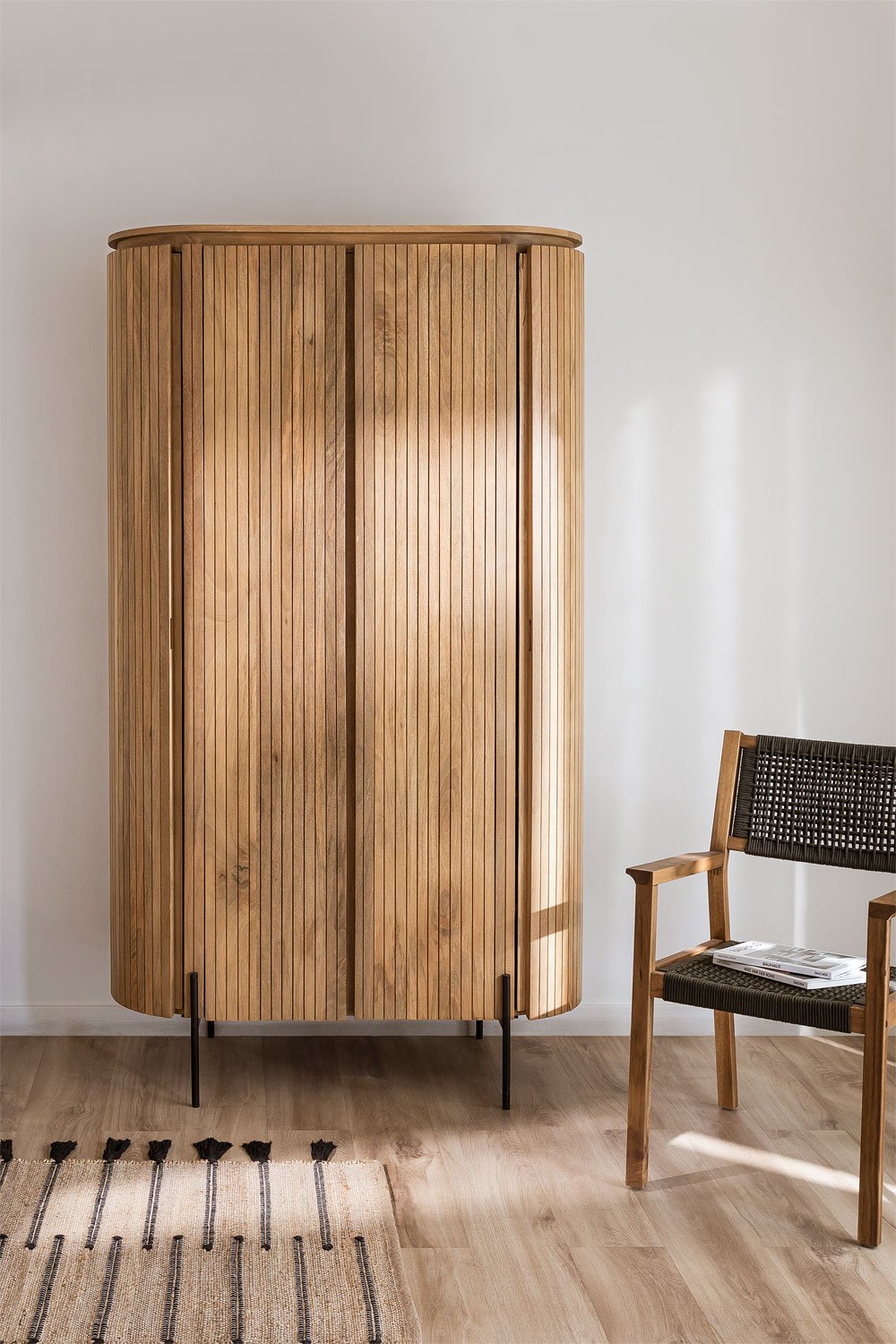 Analis Mango Wood Wardrobe - SKLUM