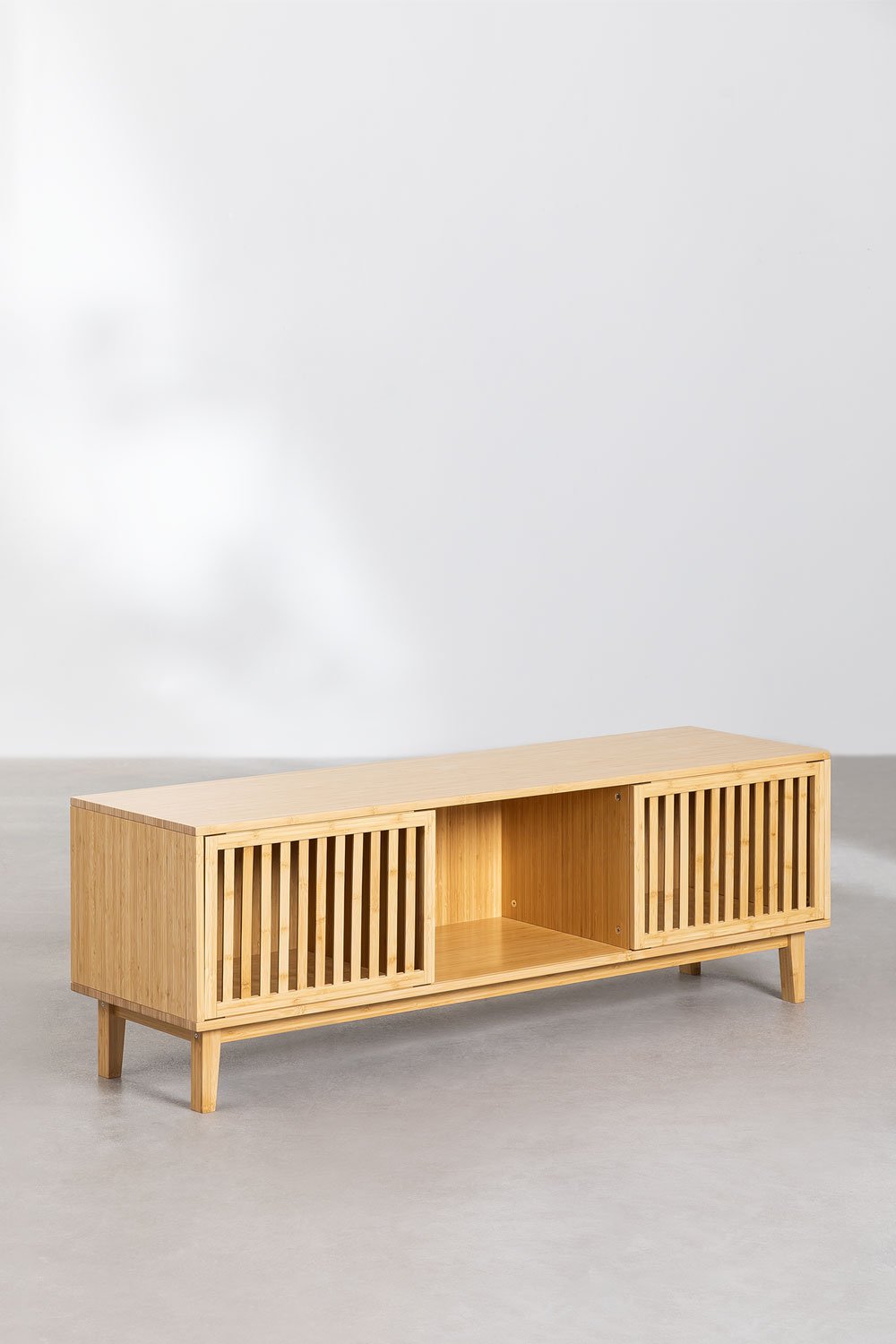 Albin bamboo TV cabinet 150x40 cm - SKLUM