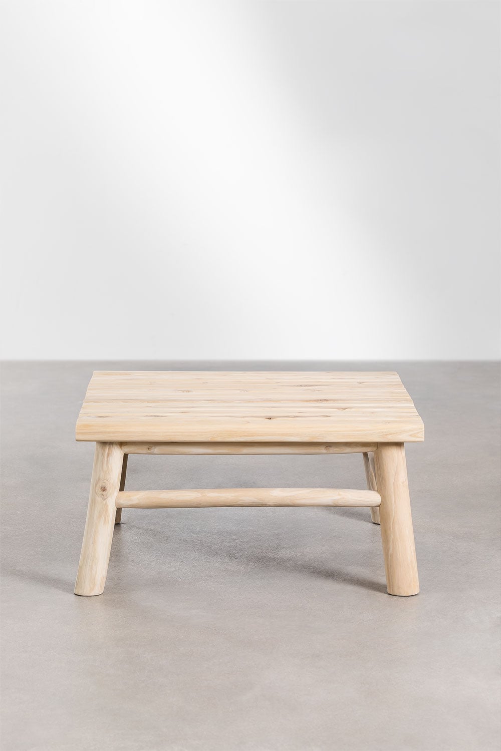 Square 80x80 cm teak wood coffee table Narel - SKLUM