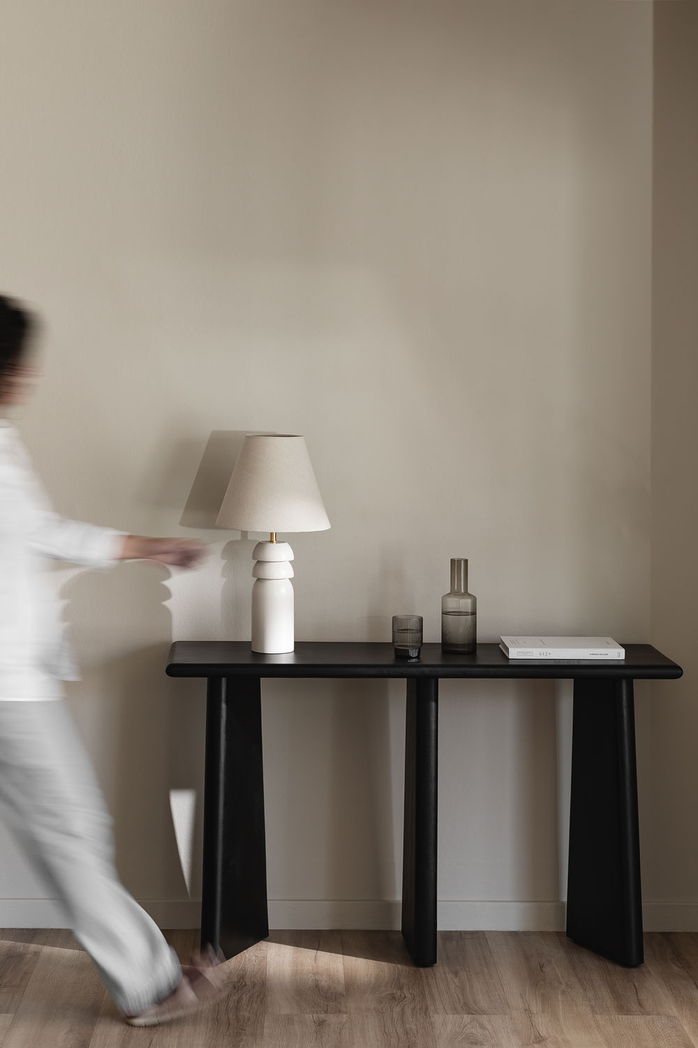 Ambyl acacia wood hallway console table - SKLUM
