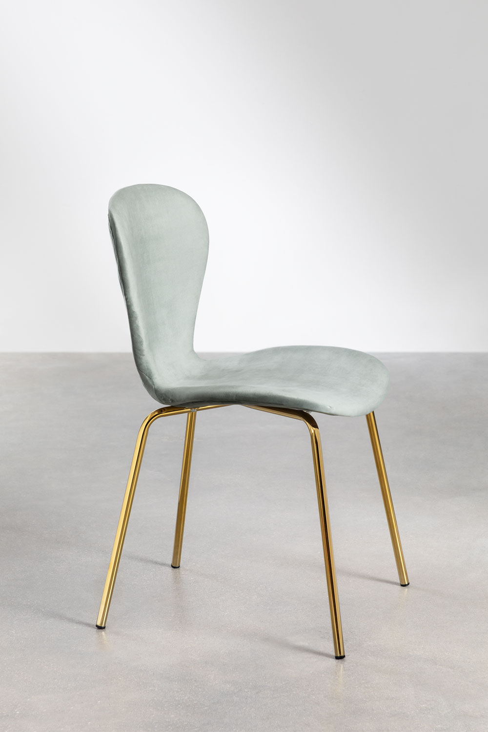 Uit pack of 4 stackable velvet dining chairs - SKLUM