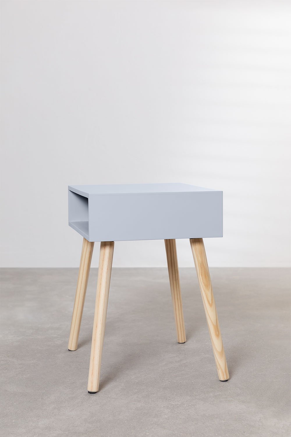 Rectangular bedside table 40x35 cm in Zente wood - SKLUM