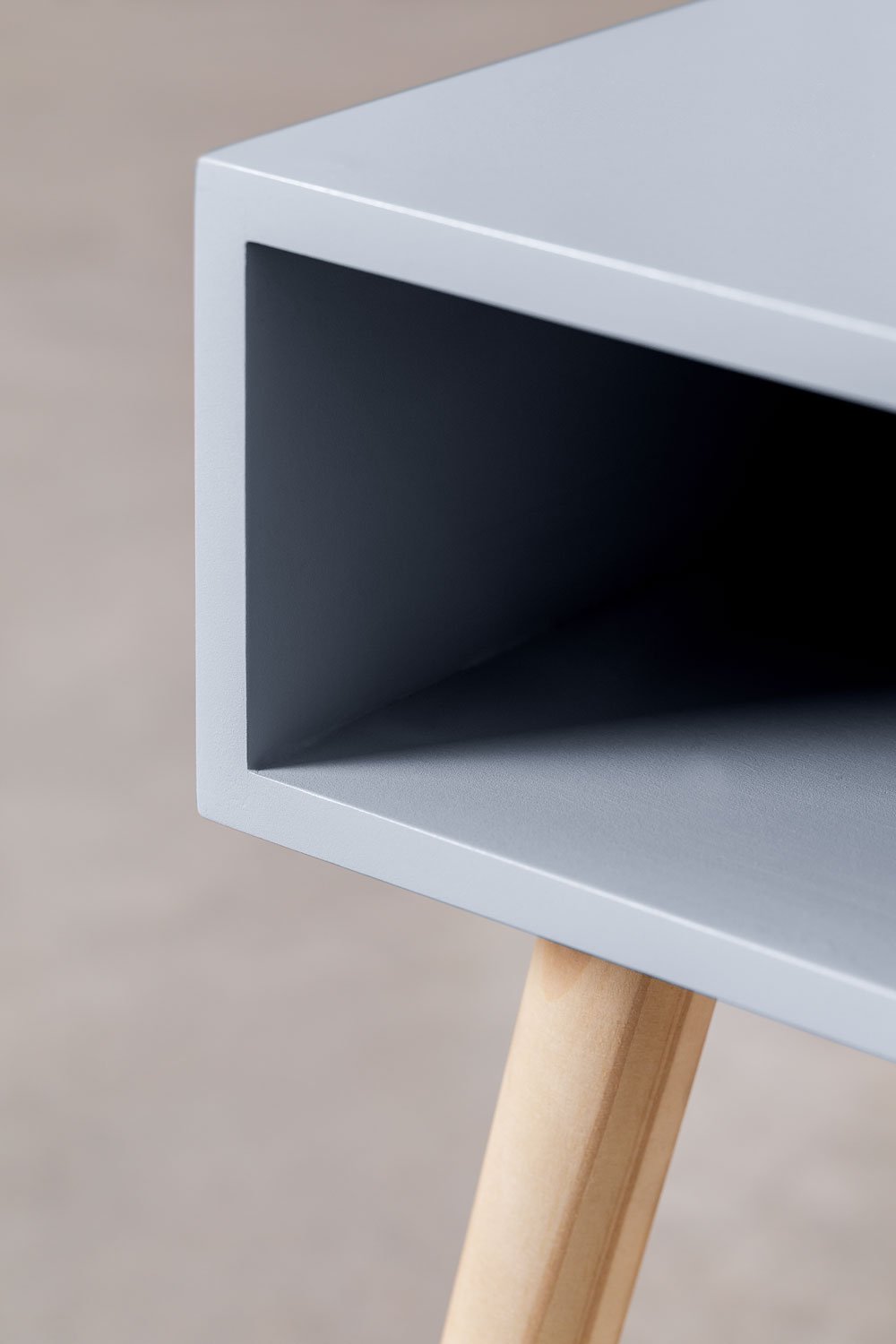 Rectangular bedside table 40x35 cm in Zente wood - SKLUM