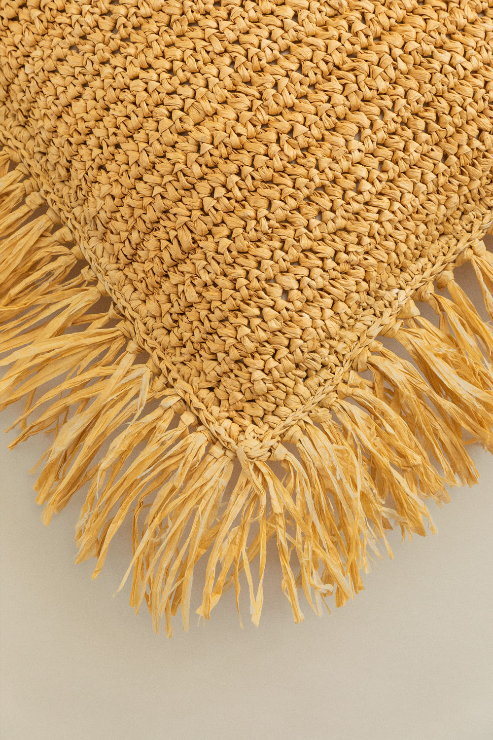 Square Braided Raffia Cushion (45x45 cm) Doncka - SKLUM