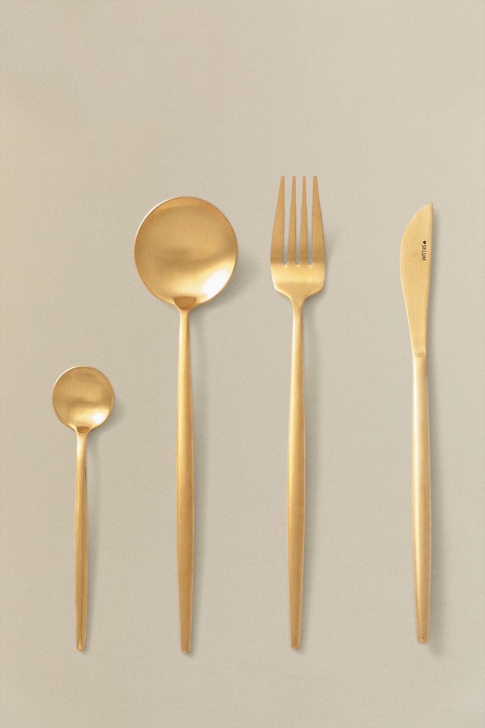 Matte Metallic Noya Cutlery Set 16 pcs - SKLUM