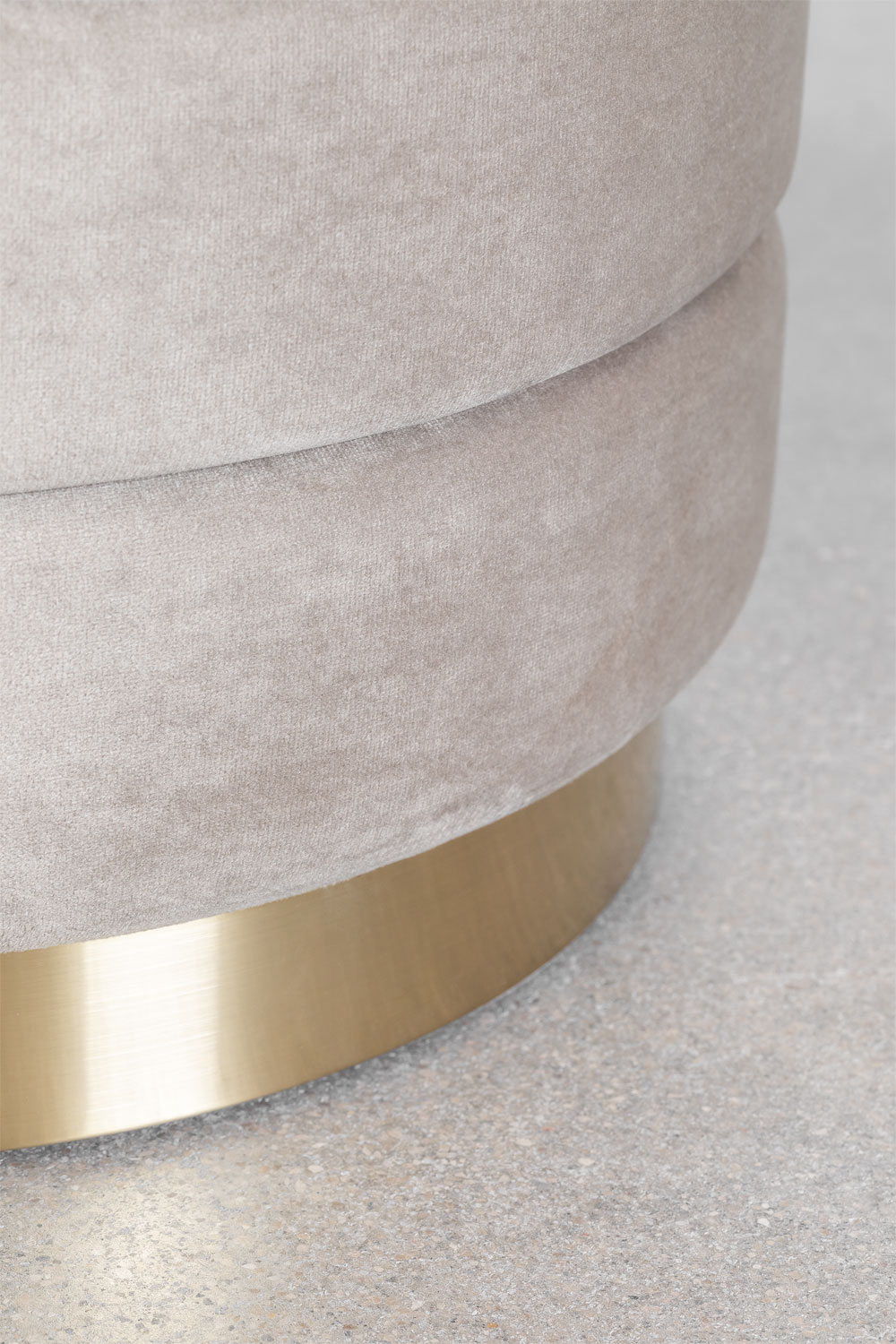 Bradford velvet storage pouffe - SKLUM