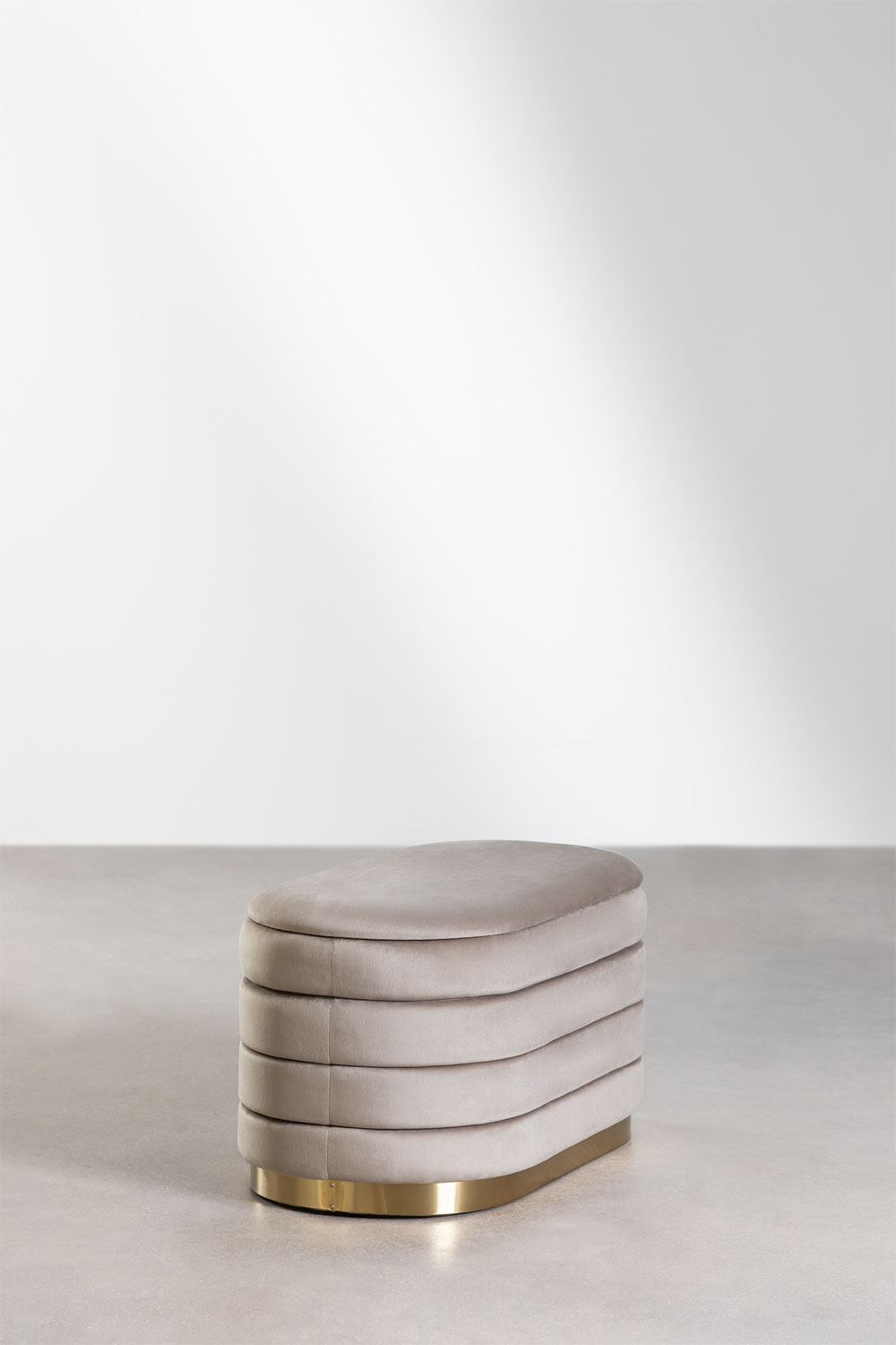 Storage bench 80 cm in Bradford velvet - SKLUM