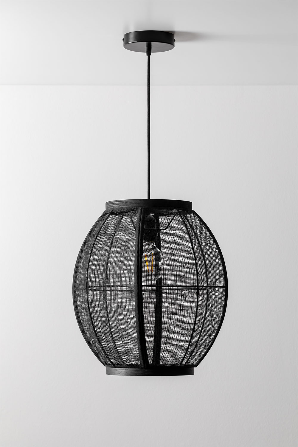 Ziyec linen pendant ceiling lamp - SKLUM