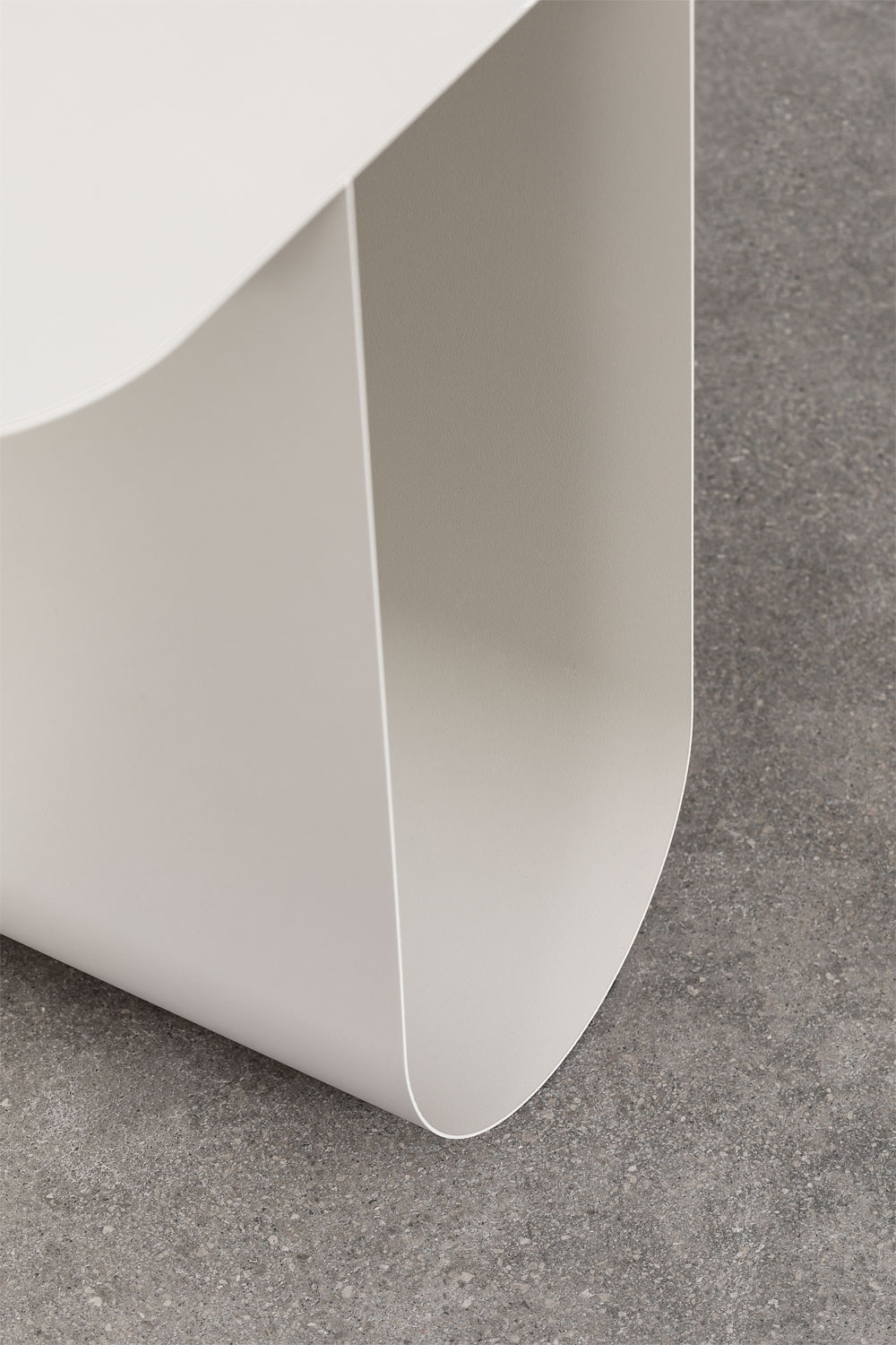 Rectangular garden side table 45x40 cm in steel Norman - SKLUM