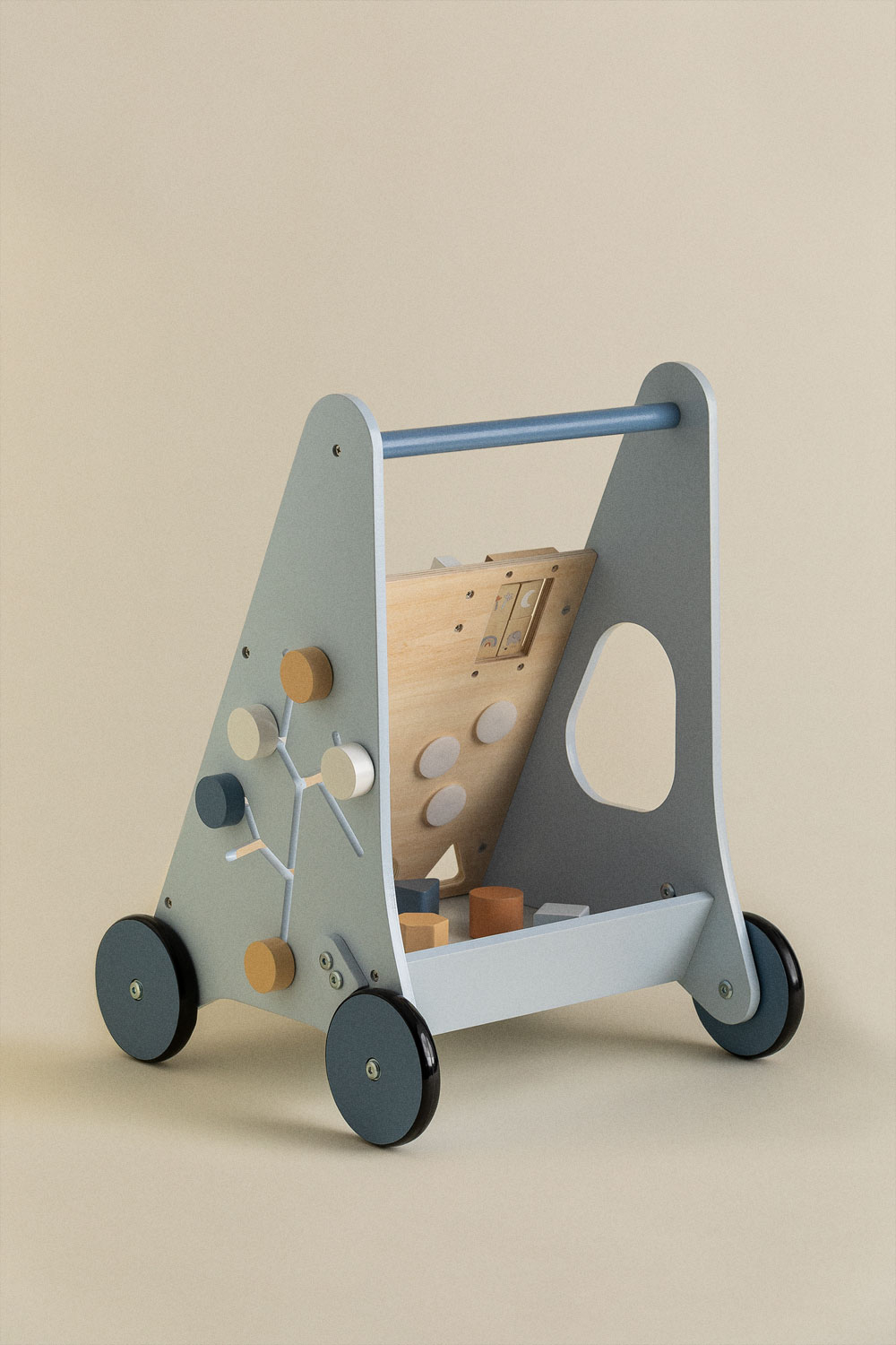Bandile Kids wooden multi-activity walker cart - SKLUM