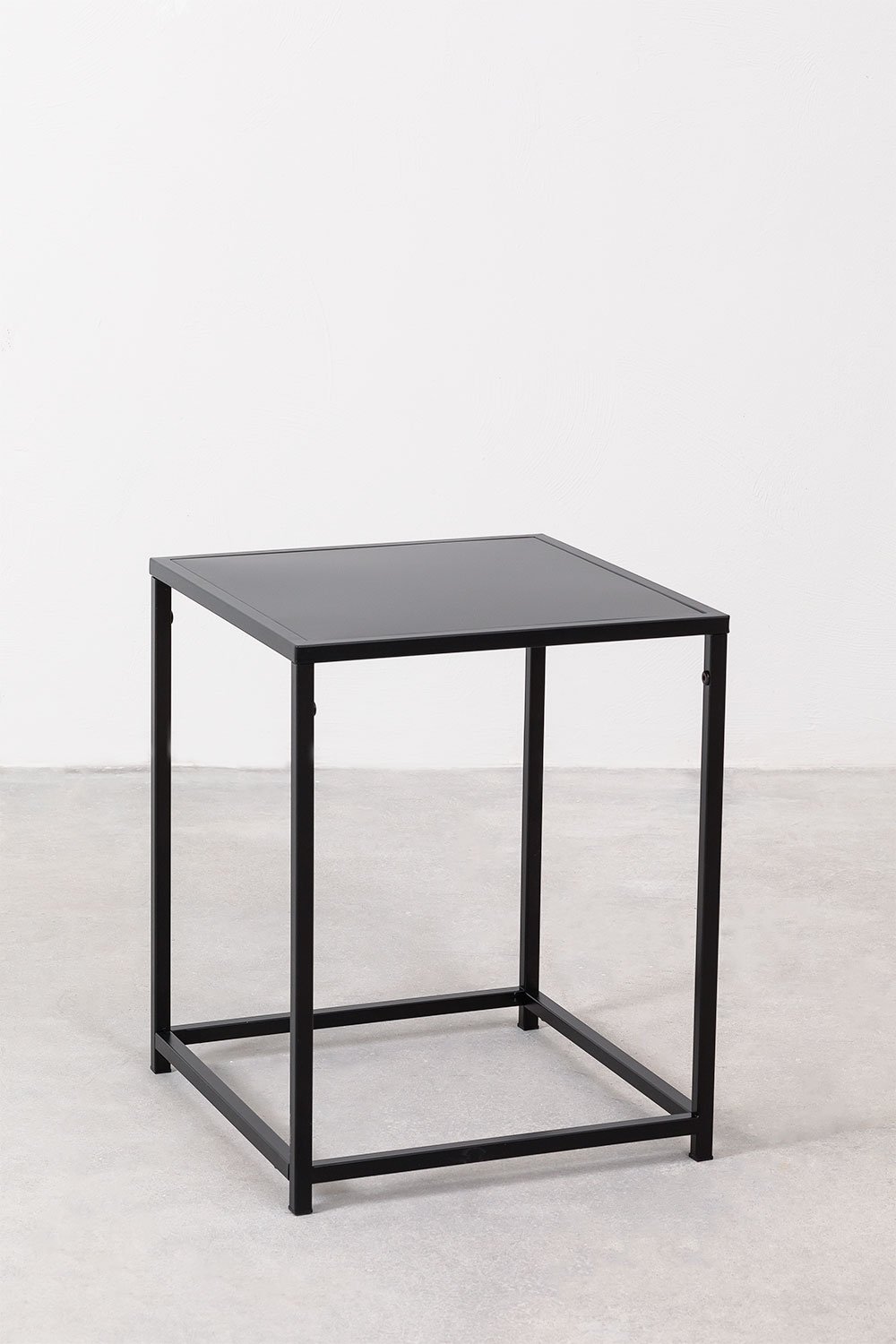 Square side table 40x40 cm in Thura steel - SKLUM