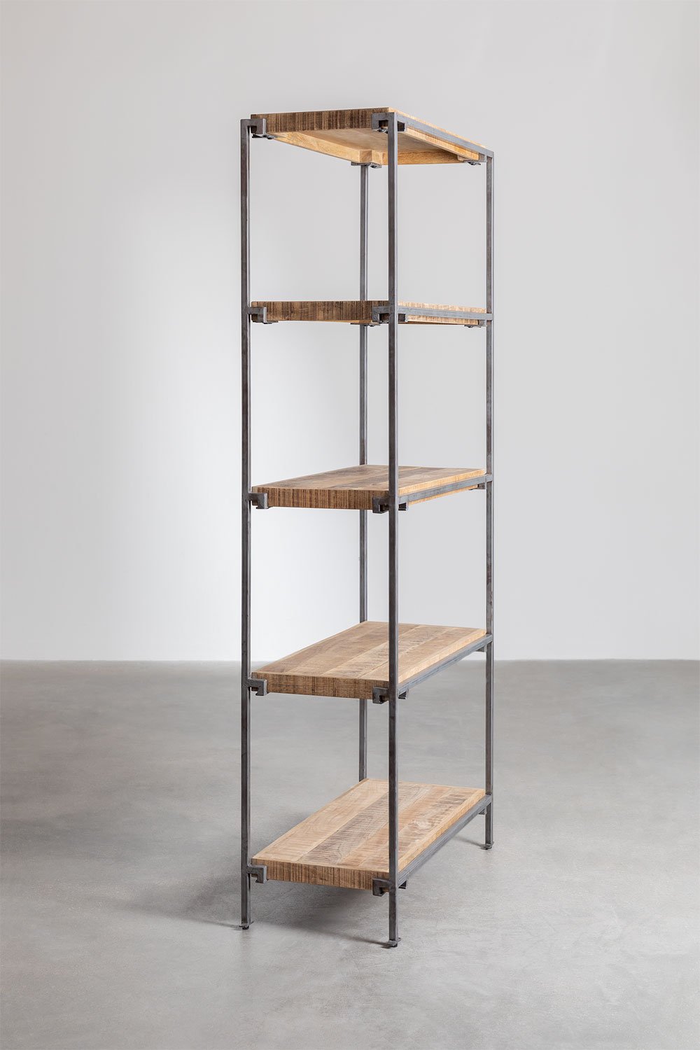 Inme Mango Wood Shelf with 5 Shelves - SKLUM