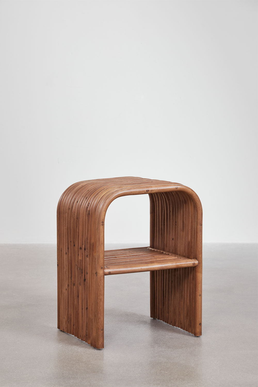 Nolay rectangular nightstand 45x35 cm in rattan - SKLUM