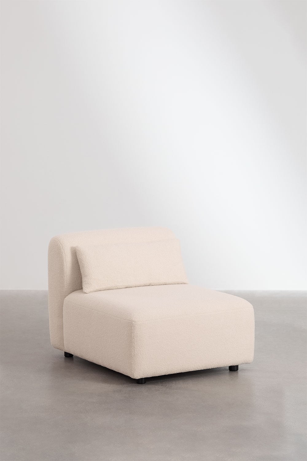 3-piece modular sofa with left chaise lounge and Fogler pouf - SKLUM