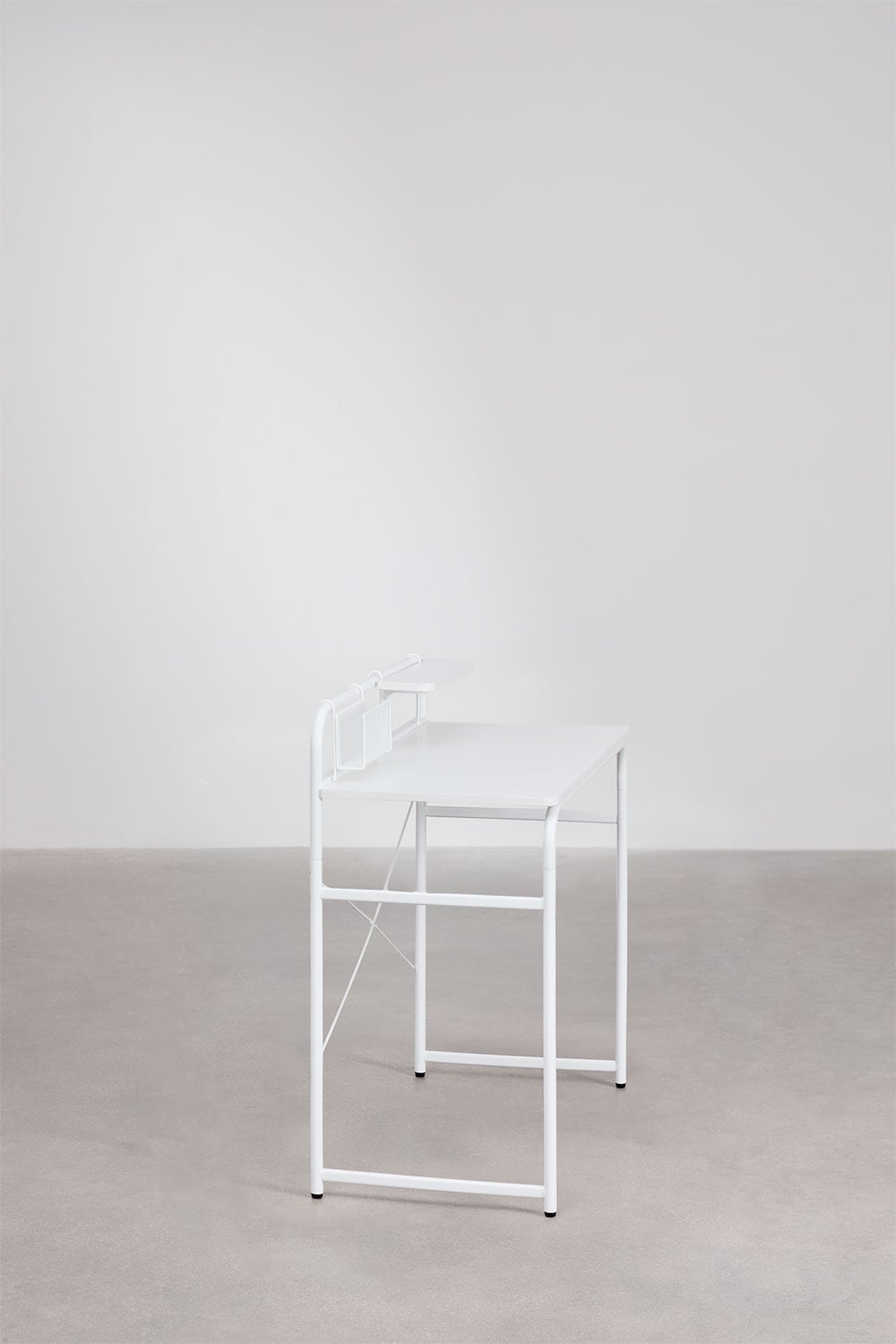 Sibila 100x45 cm desk in steel and wood - SKLUM