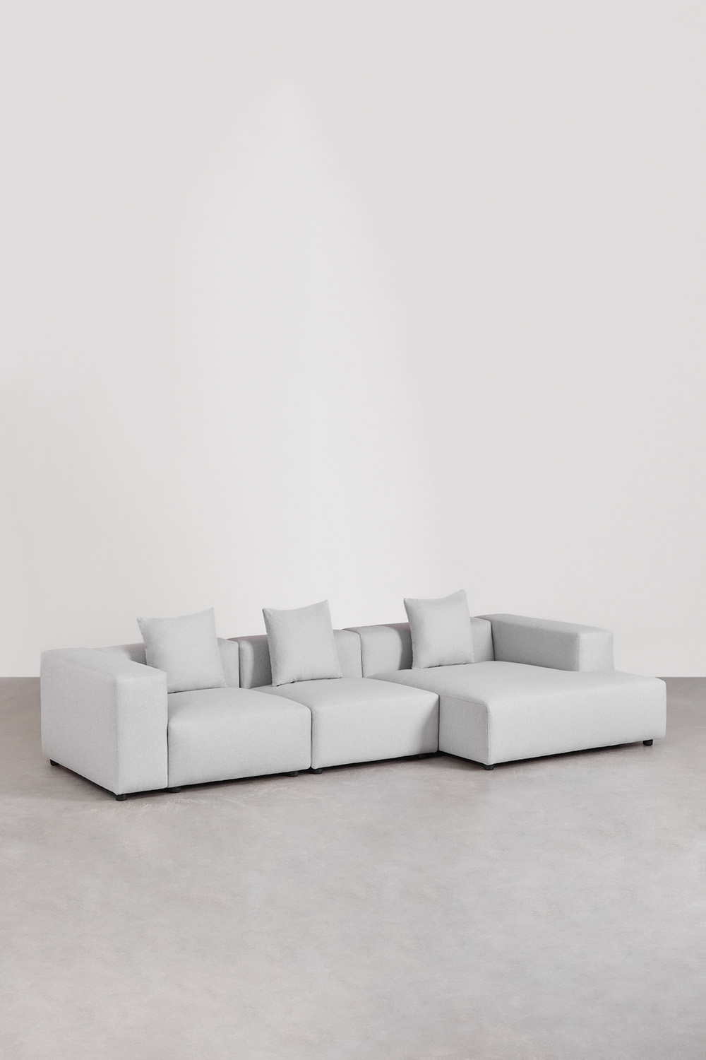 3-piece modular sofa chaise longue right (↔︎335 cm) Bruna - SKLUM