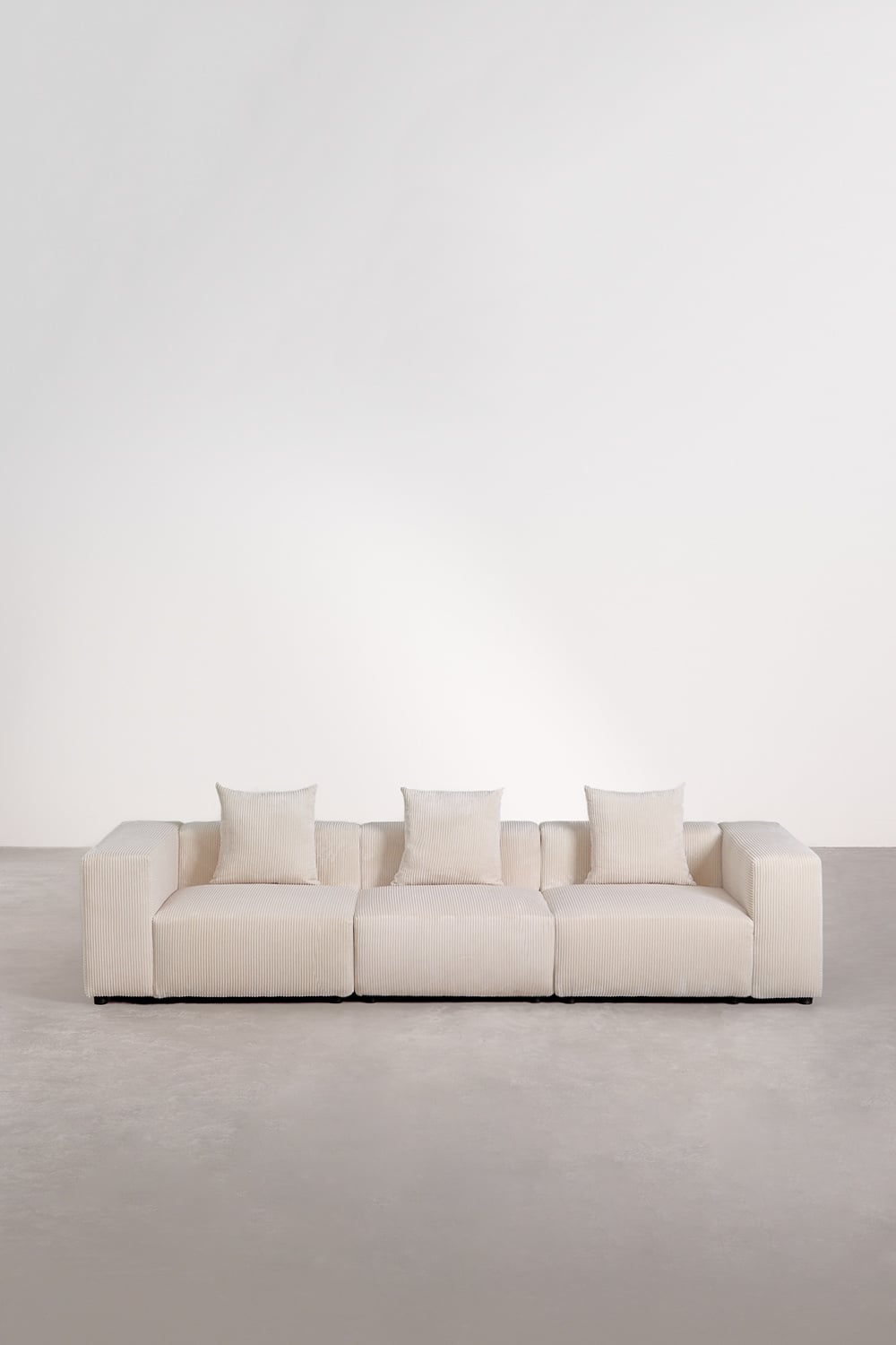 3-piece modular sofa ↔︎315 cm with high armrest Bruna - SKLUM
