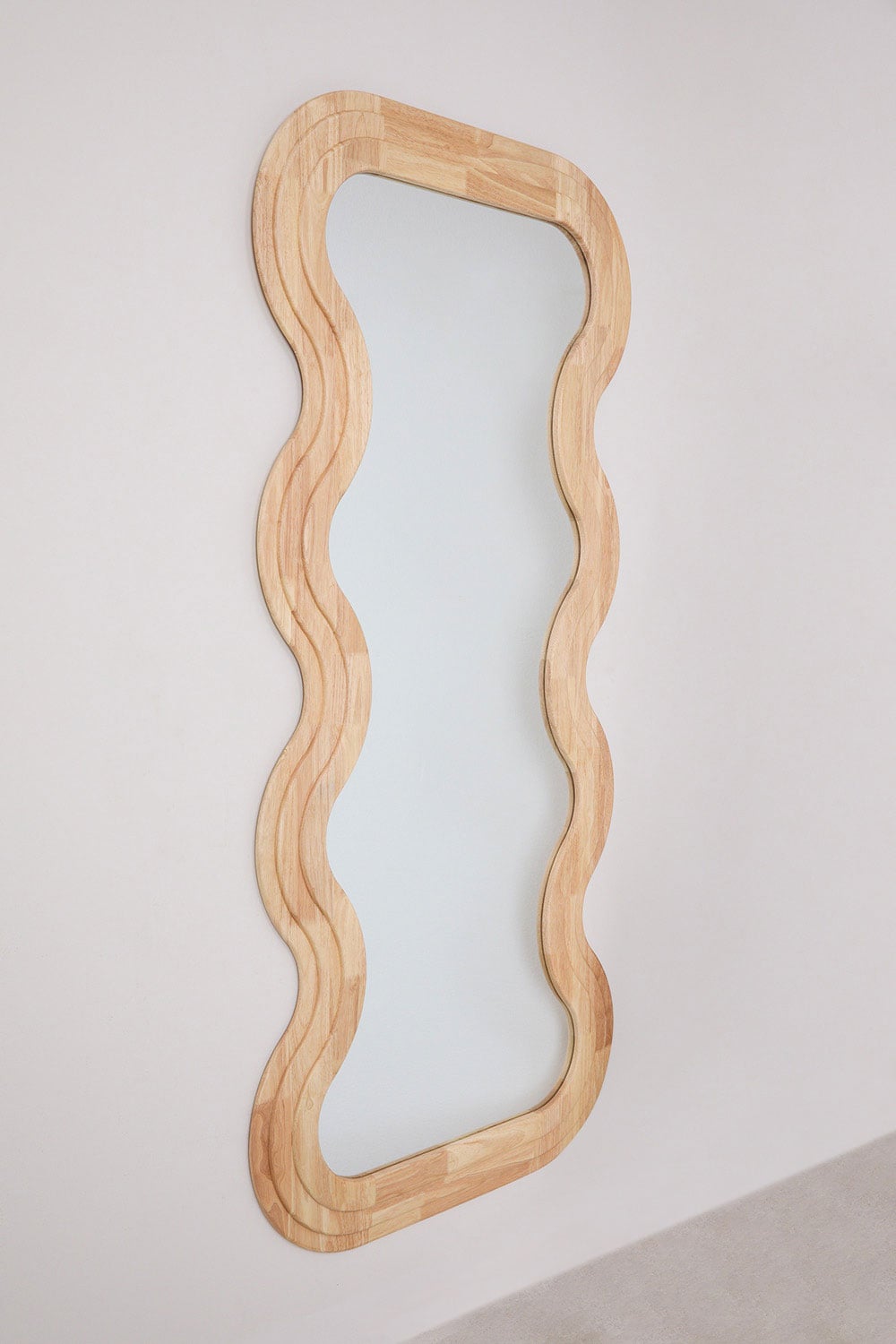 Wall mirror 85x180 cm in Lierta oak wood - SKLUM