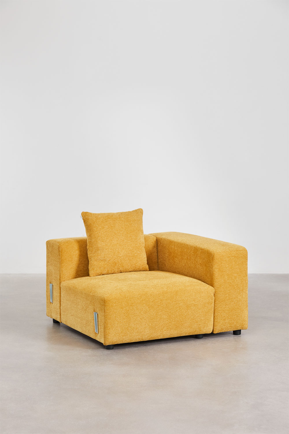 Right corner module (115x113 cm) with high armrest and cushion for ...