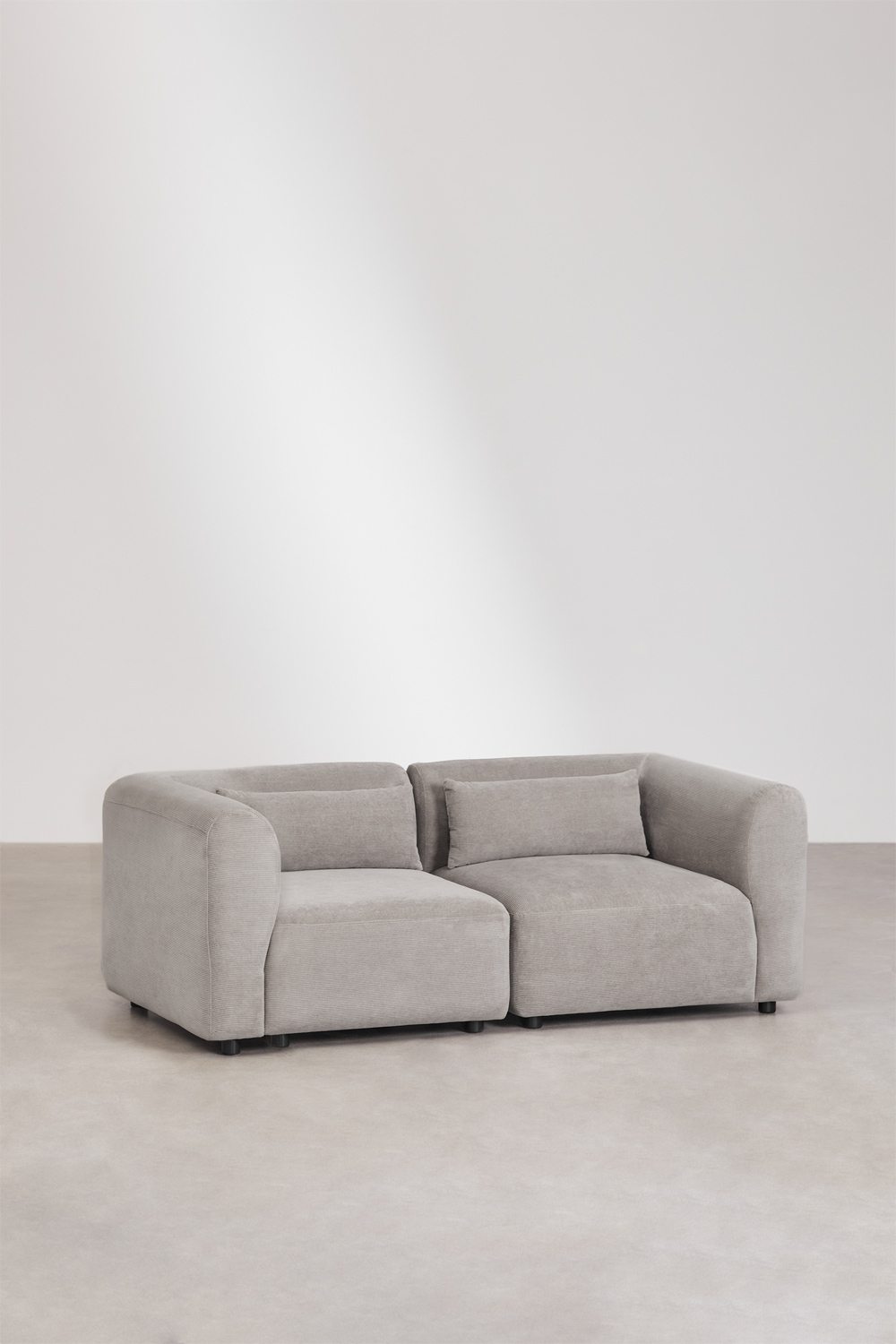 Living room set with 2-piece modular sofa and 2 Fogler armchairs - SKLUM