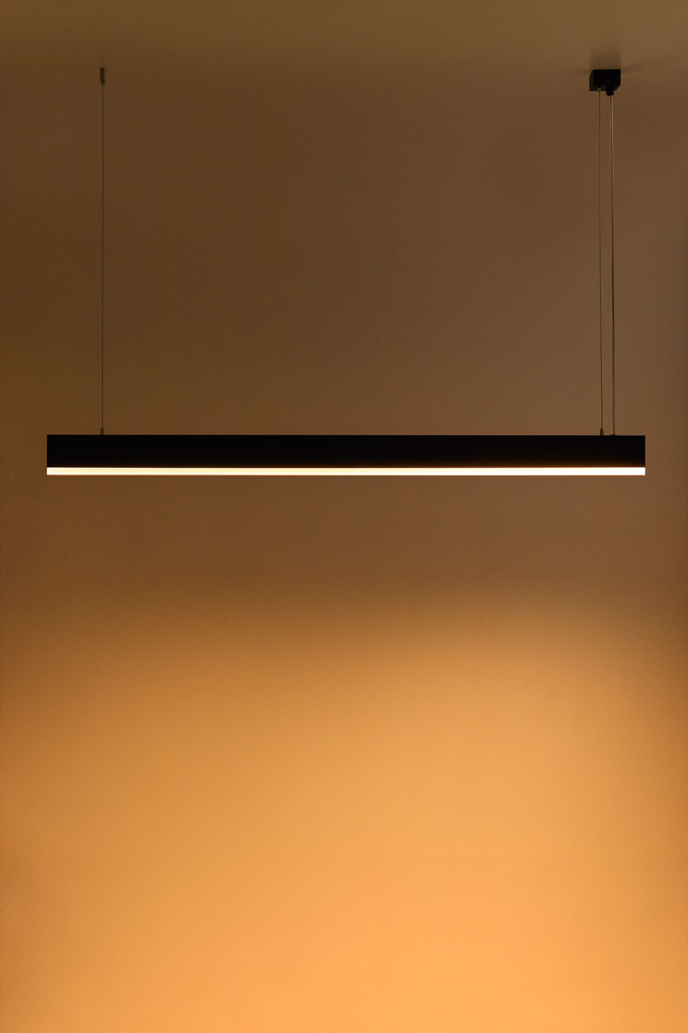 Sevora linear LED pendant ceiling lamp ↔︎120 cm in aluminum - SKLUM