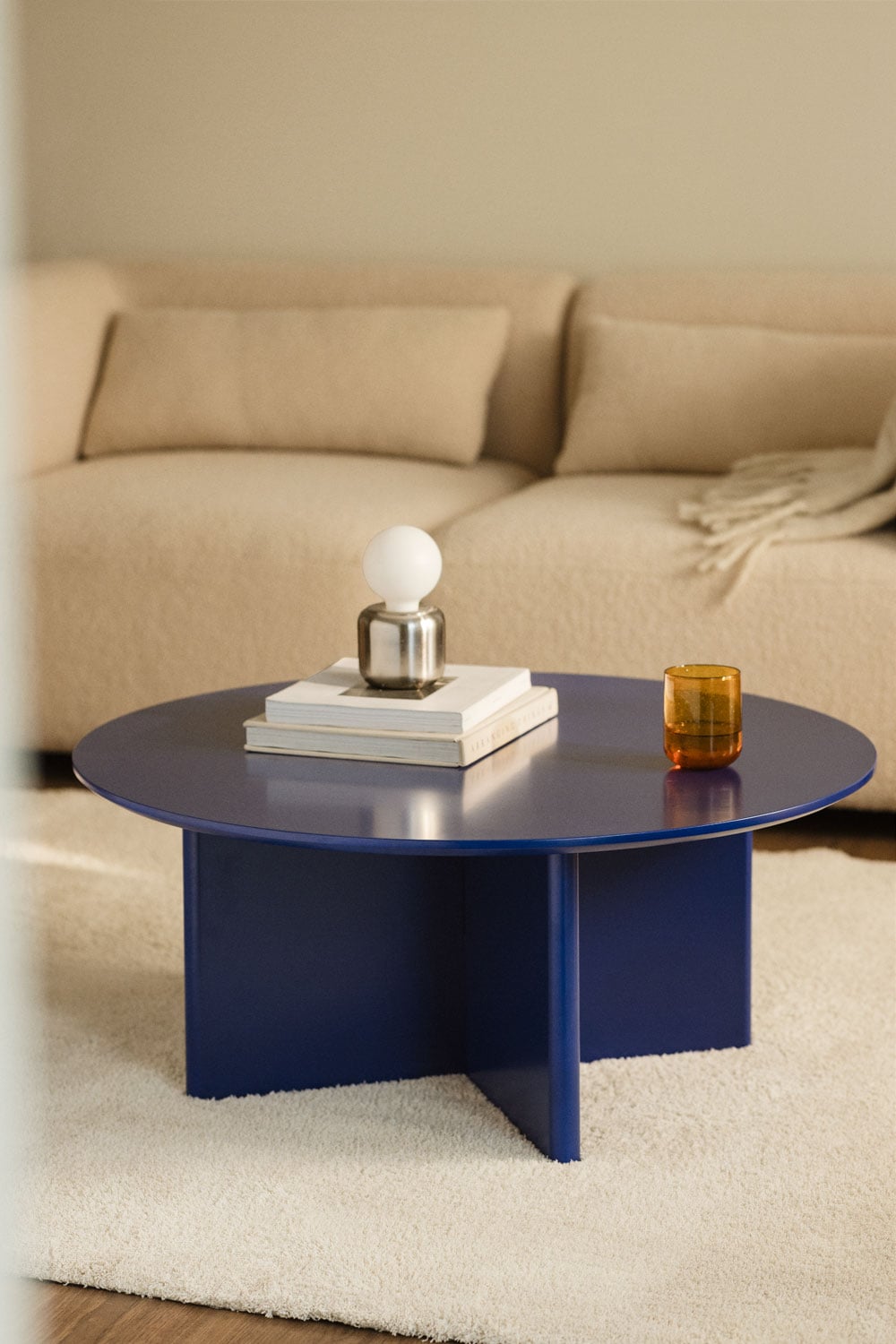 Round coffee table Ø80 cm in MDF Saonara - SKLUM