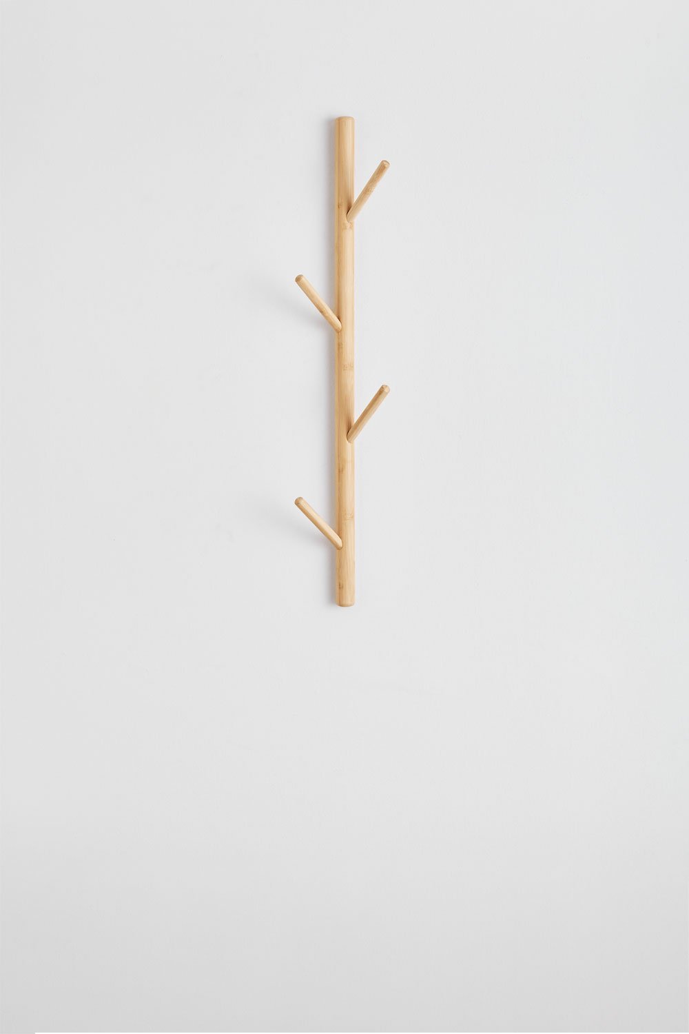 Nivar bamboo wall coat rack - SKLUM