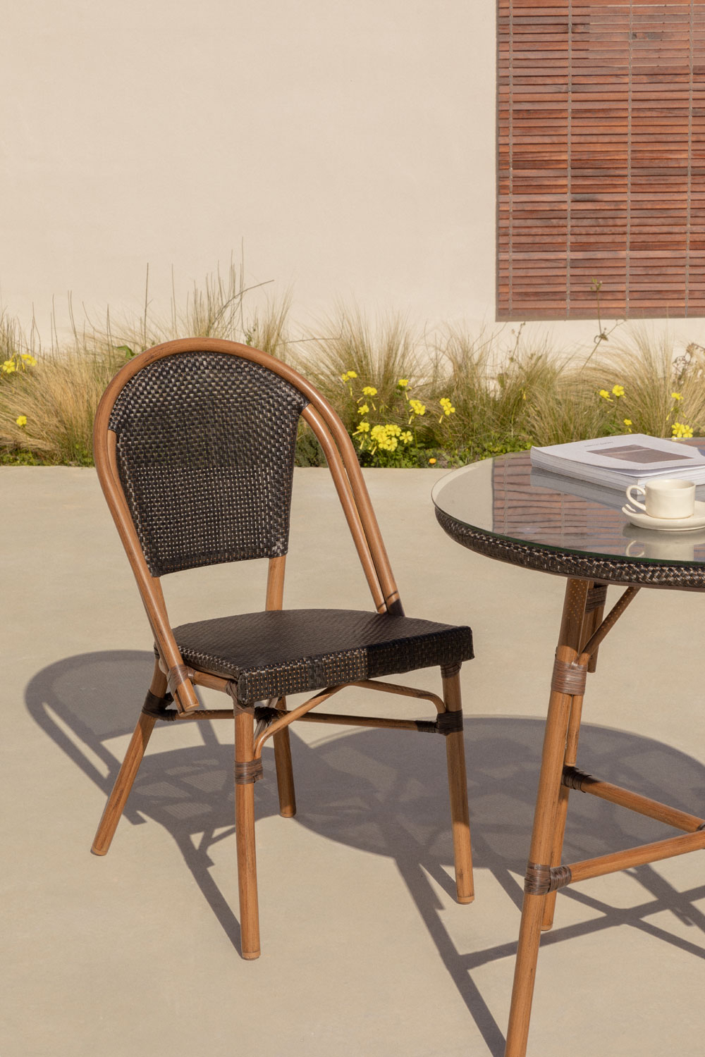 Brielle Bistro Classic Stackable Garden Chair in Textilene and ...