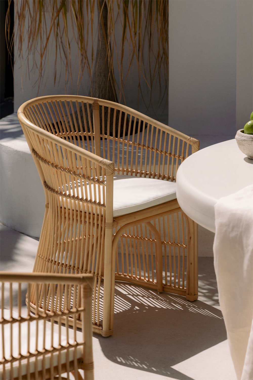 Pack of 2 Izabal Rattan Garden Chairs - SKLUM