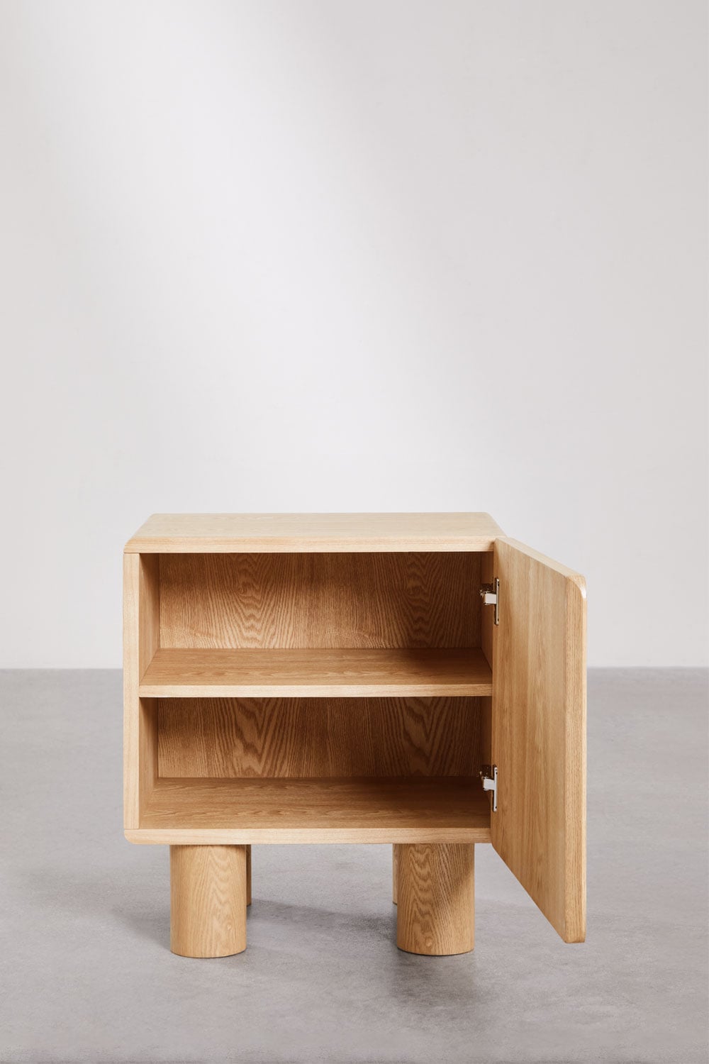 Rectangular bedside table 50x40 cm in MDF and Gumeri veneer - SKLUM