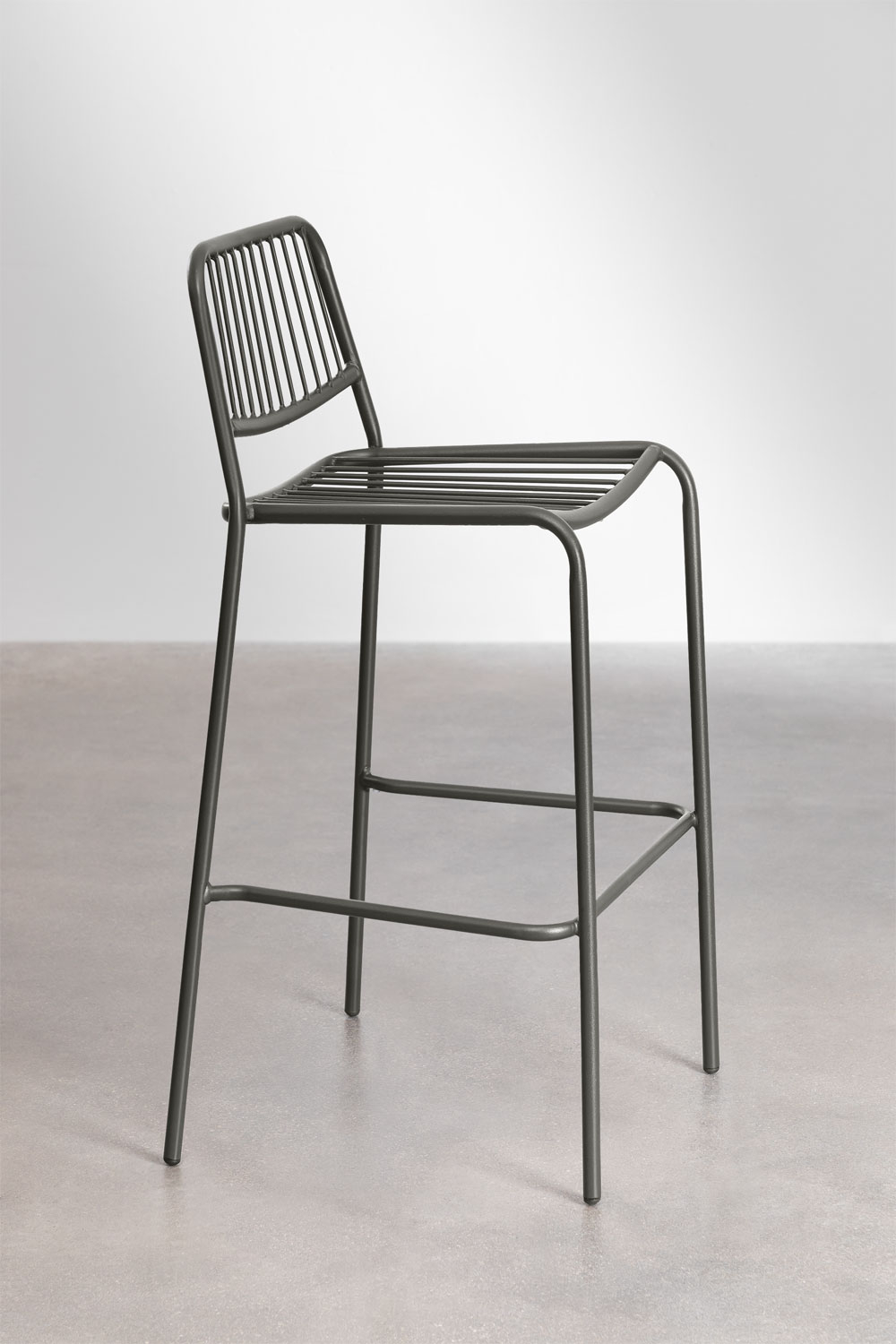 Pack of 4 Elton stackable high garden stools - SKLUM