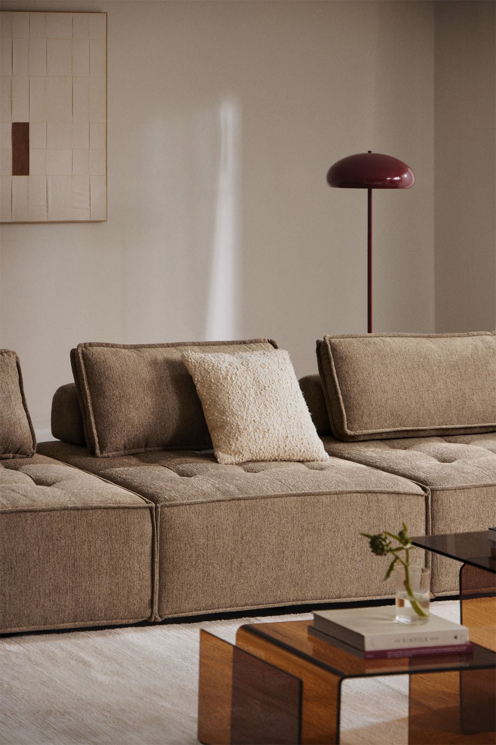 Central module for modular sofa in fabric Vermont - SKLUM