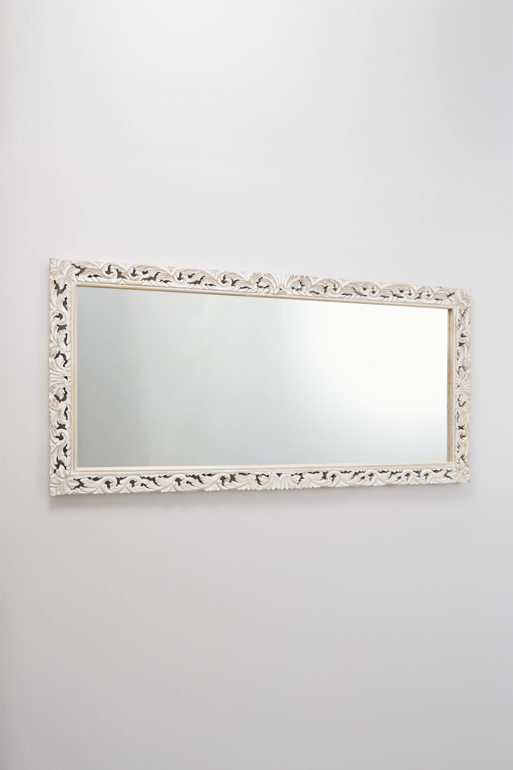 Rectangular wall mirror in mango wood Arnas - SKLUM