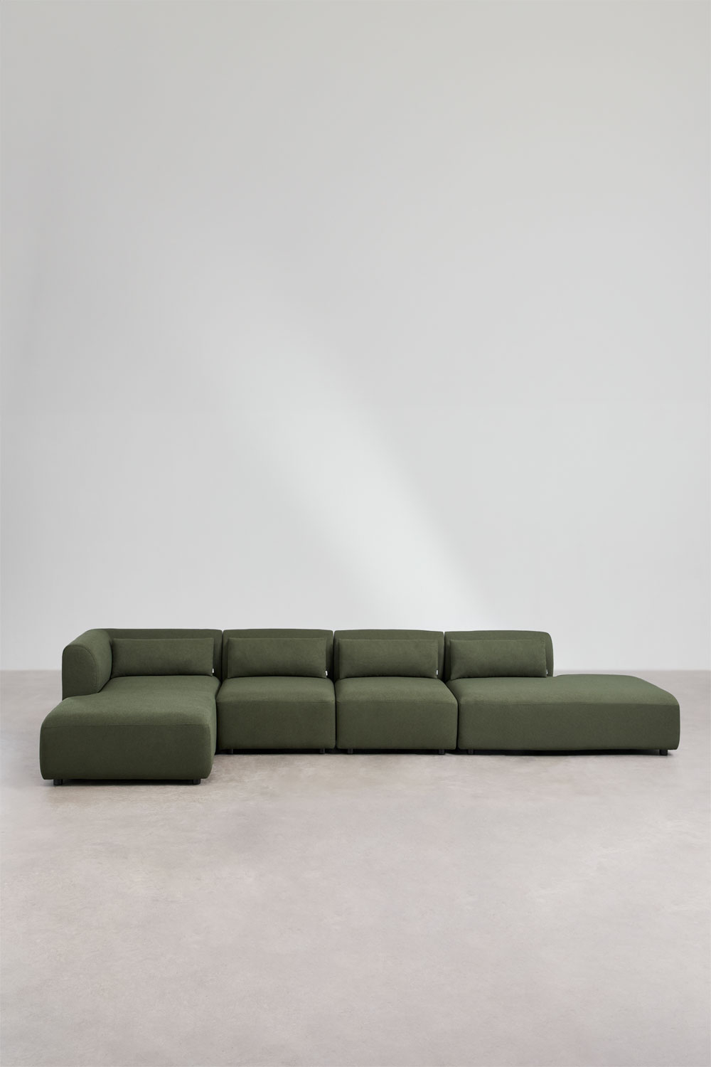 Fogler 4-Piece Left-Hand Corner Chaise Longue Modular Sofa with Chaise ...