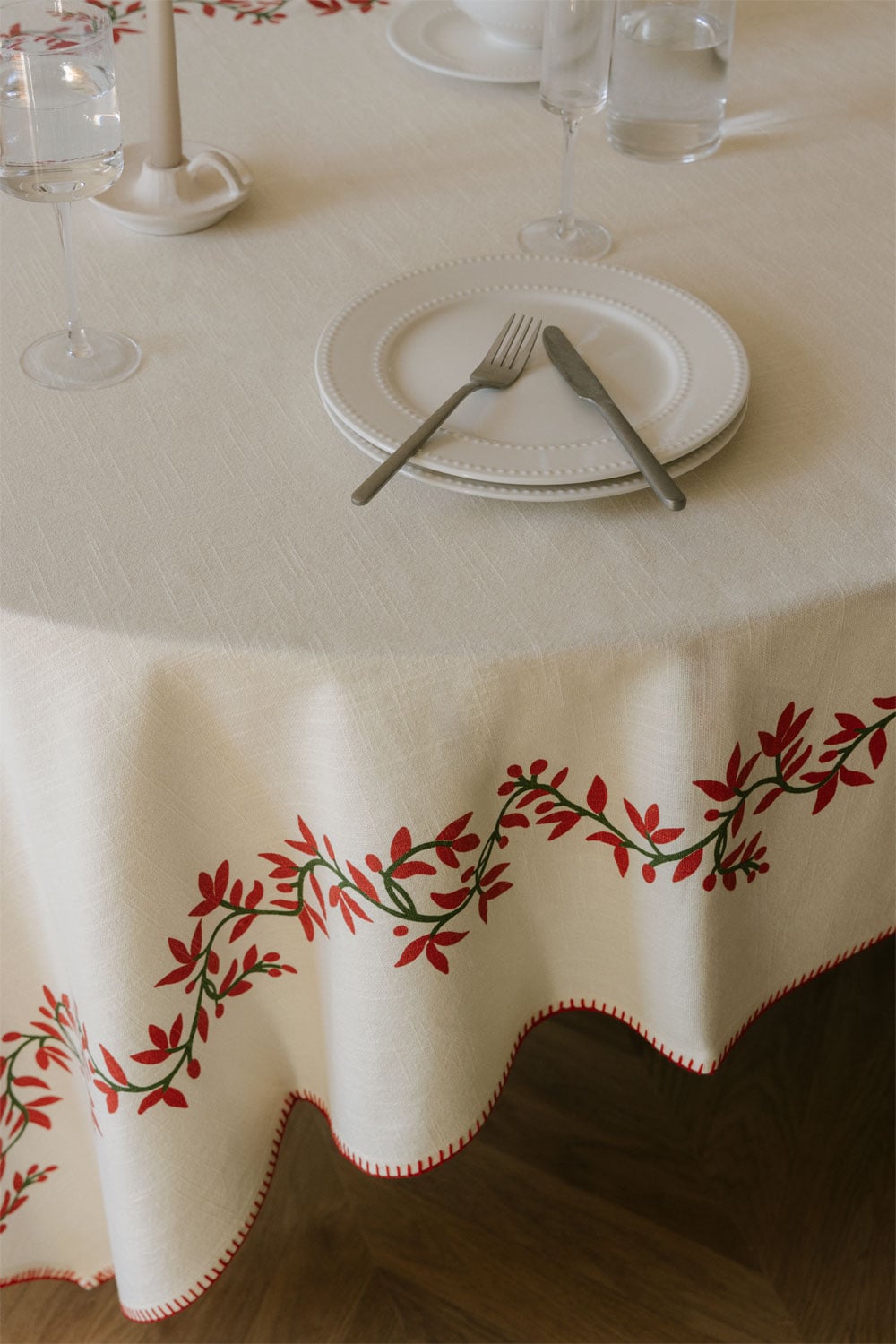 Elira cotton tablecloth 170x250 cm - SKLUM