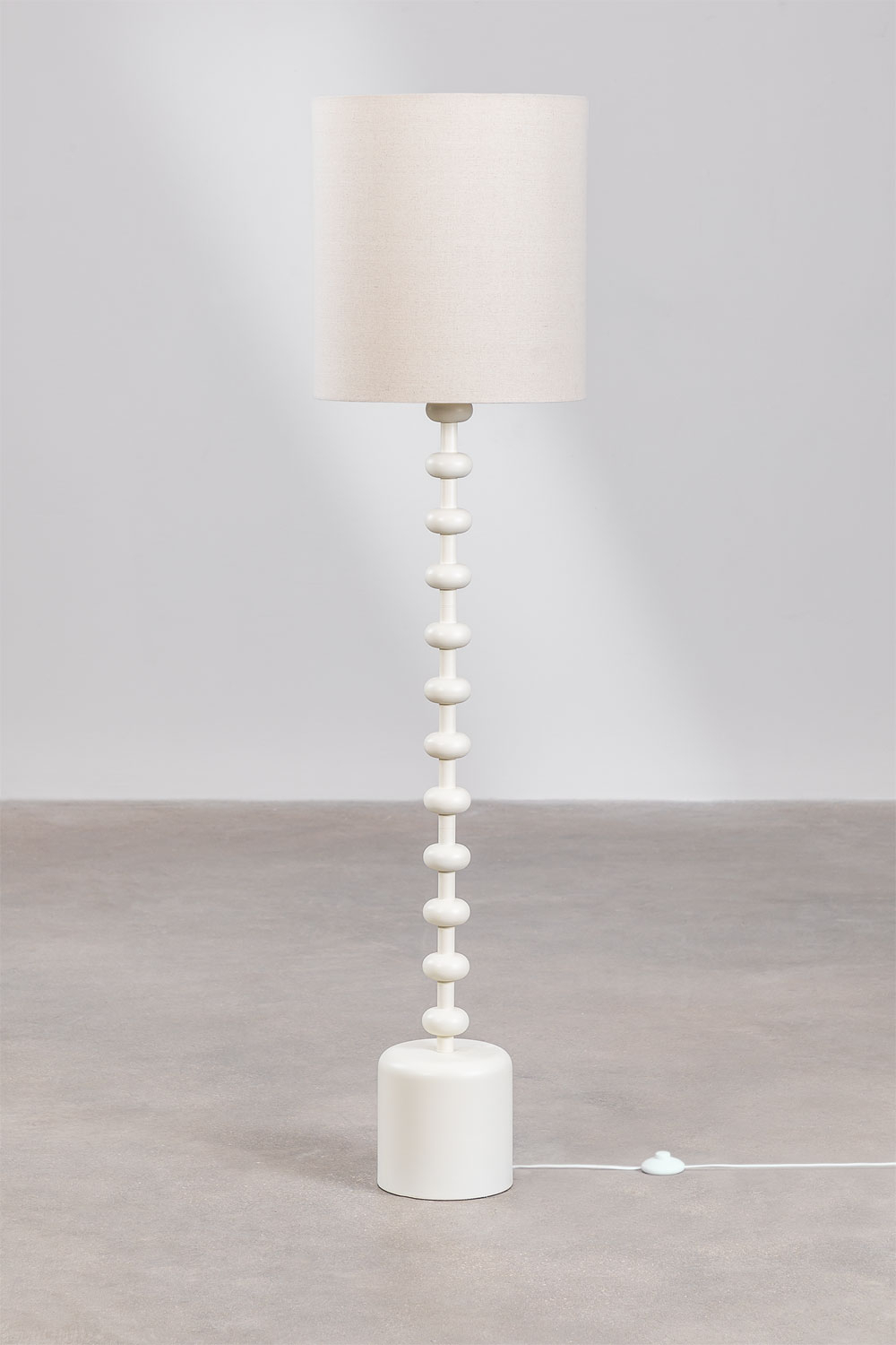 Alieta linen floor lamp - SKLUM