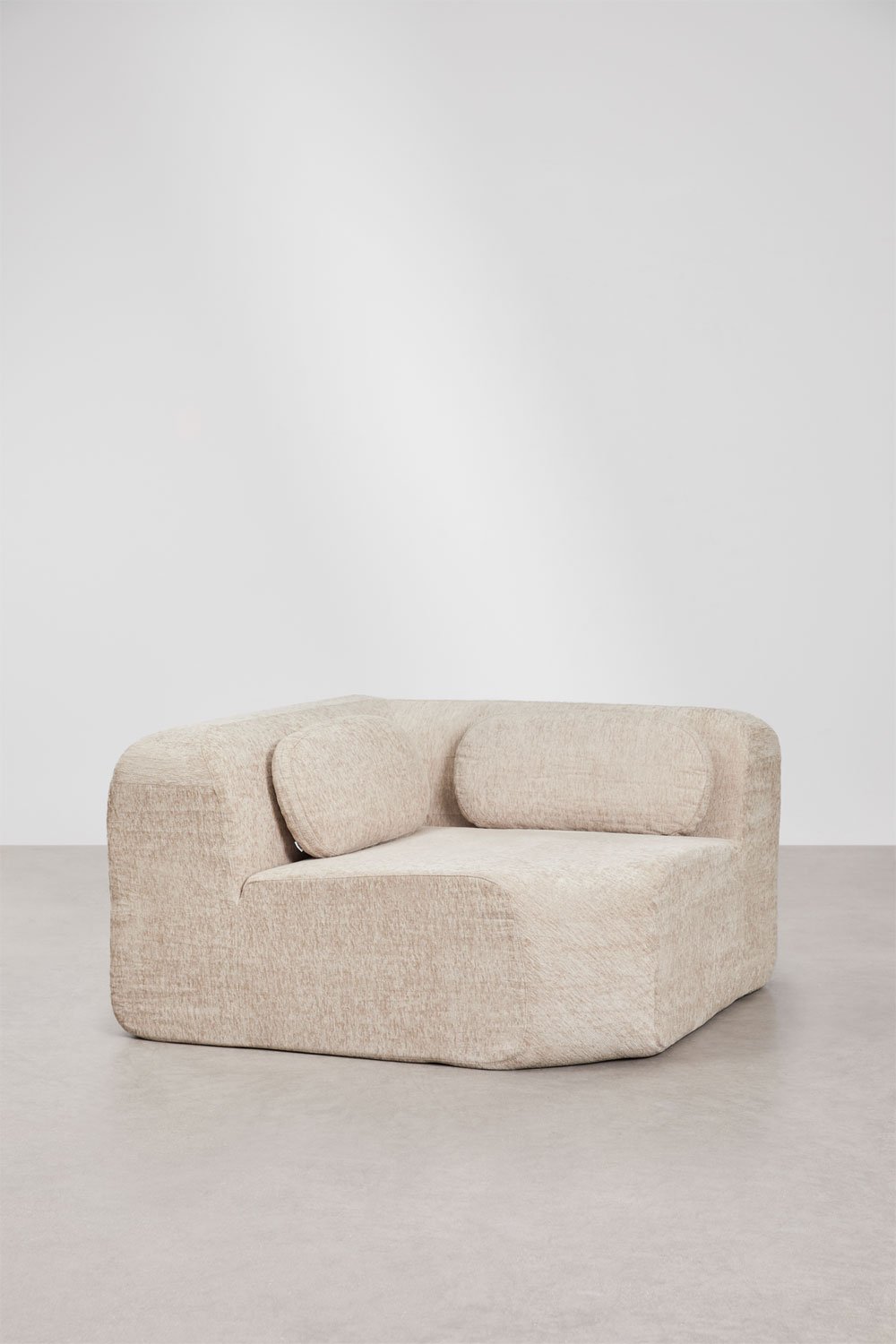 Merida vacuum-packed chenille modular sofa corner module - SKLUM