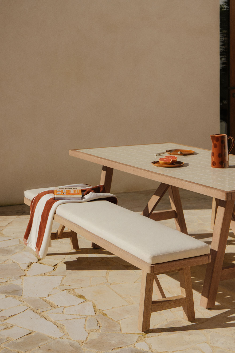 190 cm Acacia Wood Dubai Garden Bench - SKLUM