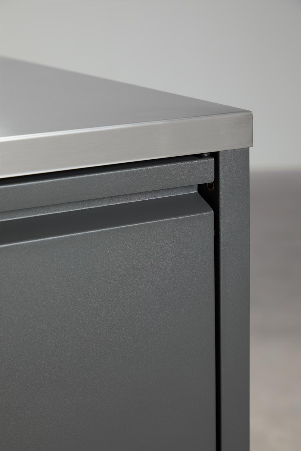 Outdoor modular kitchen storage module in Savona steel - SKLUM