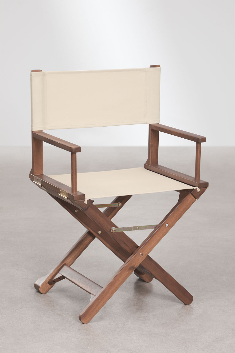 Pack of 4 folding director chairs in acacia wood Ridley - SKLUM