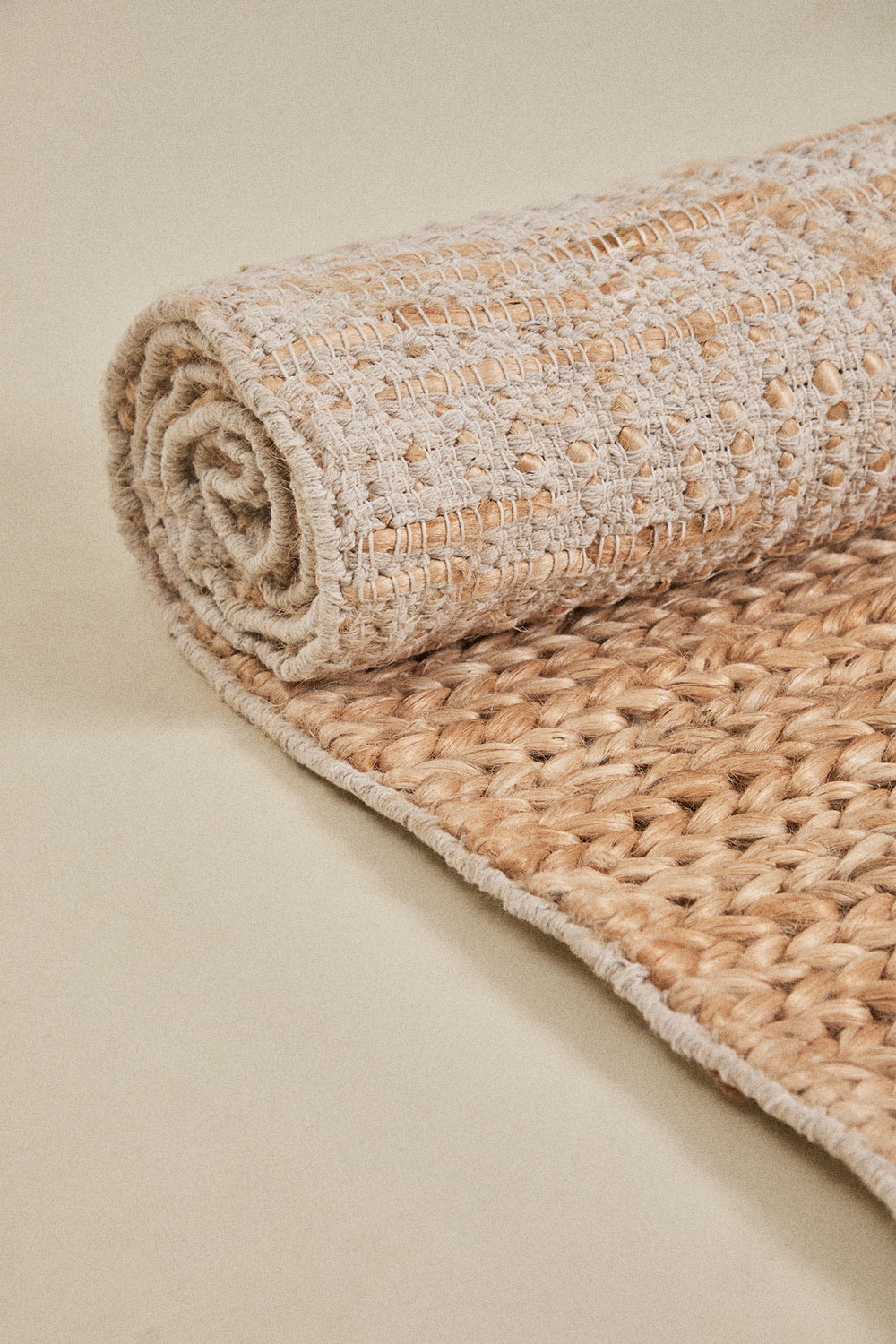 Rectangular rug in jute and cotton Nathaniel - SKLUM