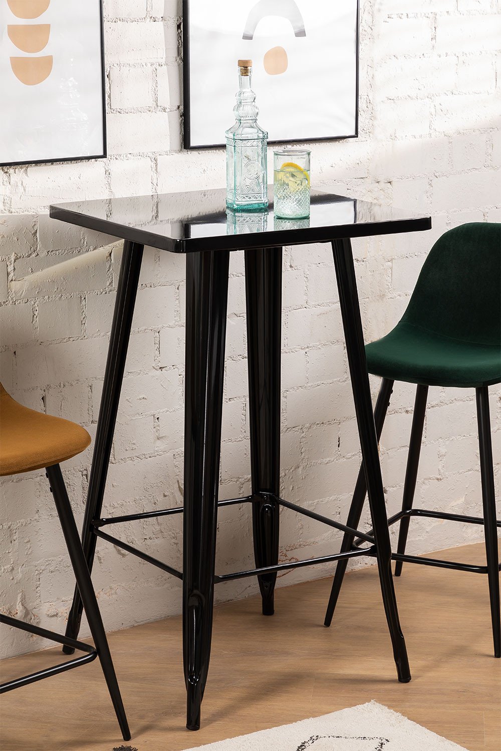 Square Steel High Table (60x60 cm) LIX - SKLUM