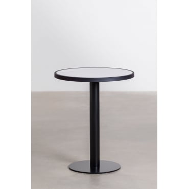 Tavolo da Bar Rotondo in Gres (Ø60 cm) Caramel - SKLUM