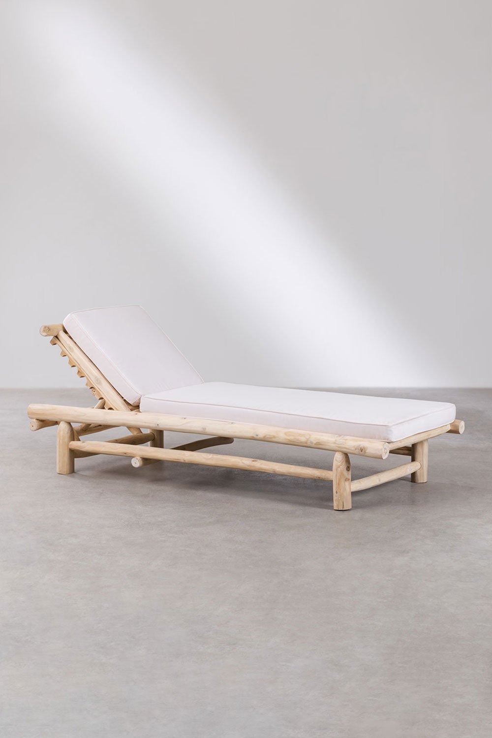 Divano da Giardino 2 Posti senza Braccioli in Legno Teak Narel - SKLUM