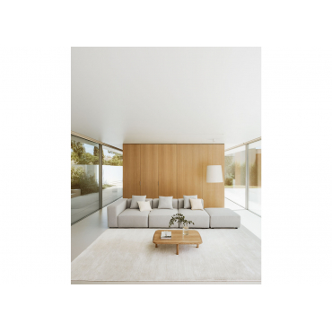 Divano componibile angolare sinistro 3 pezzi con puff (↔︎370 cm) Bruna ...