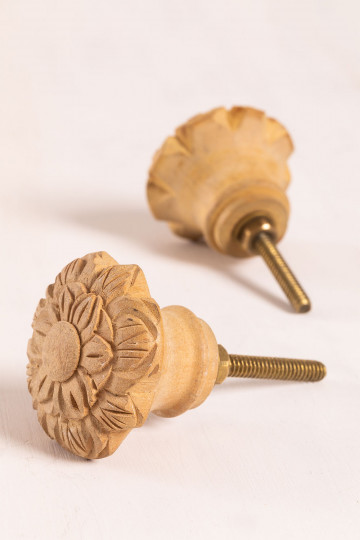 Set di 2 pomelli in pelle Jember Style - SKLUM